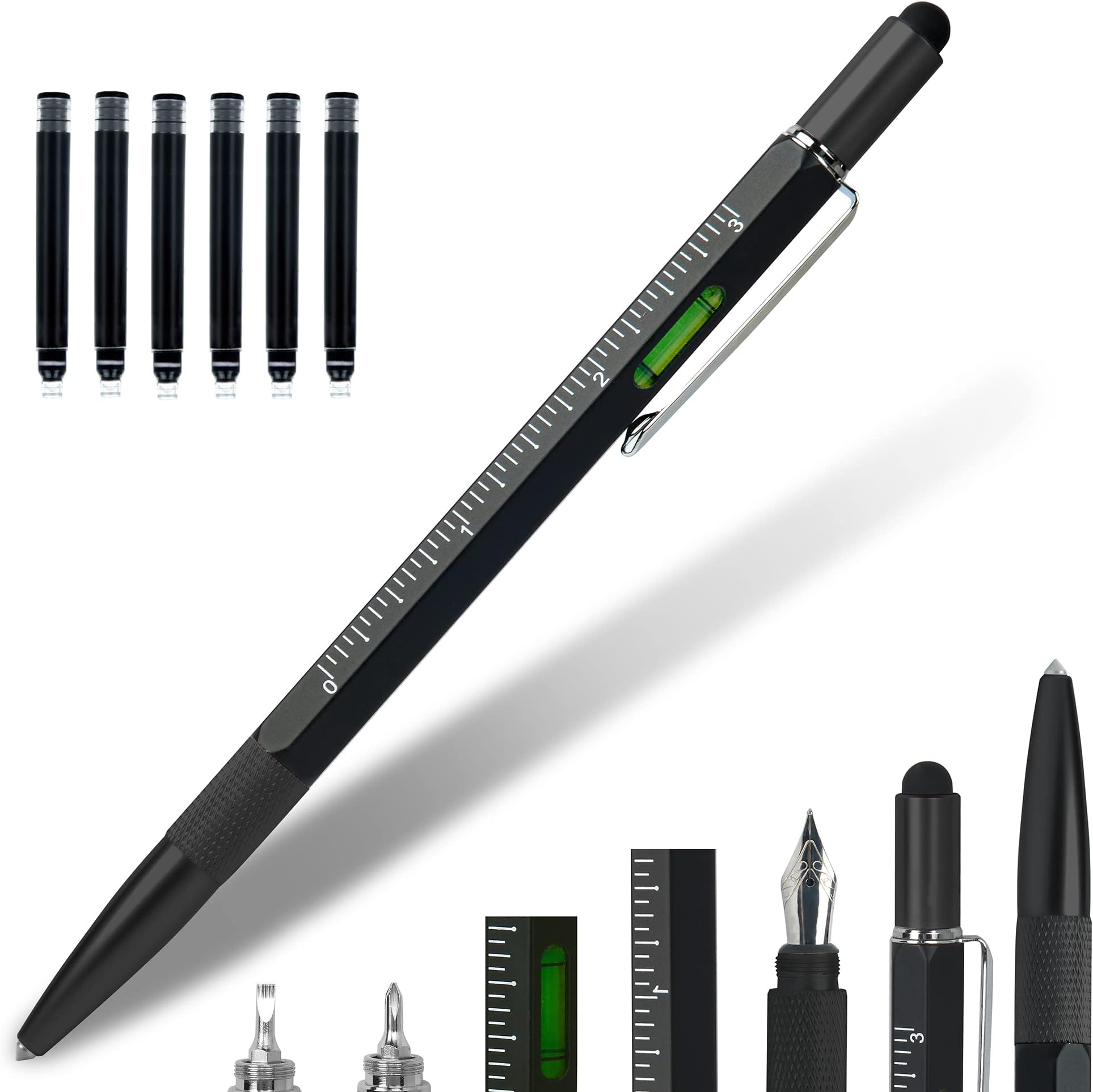 BIIB Geschenke für Männer, Multitool Pen mit LED, Gadgets für Männer ...