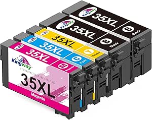 35XL Ink Cartridges for Epson 35 35XL Multipack Remanufactured for ...
