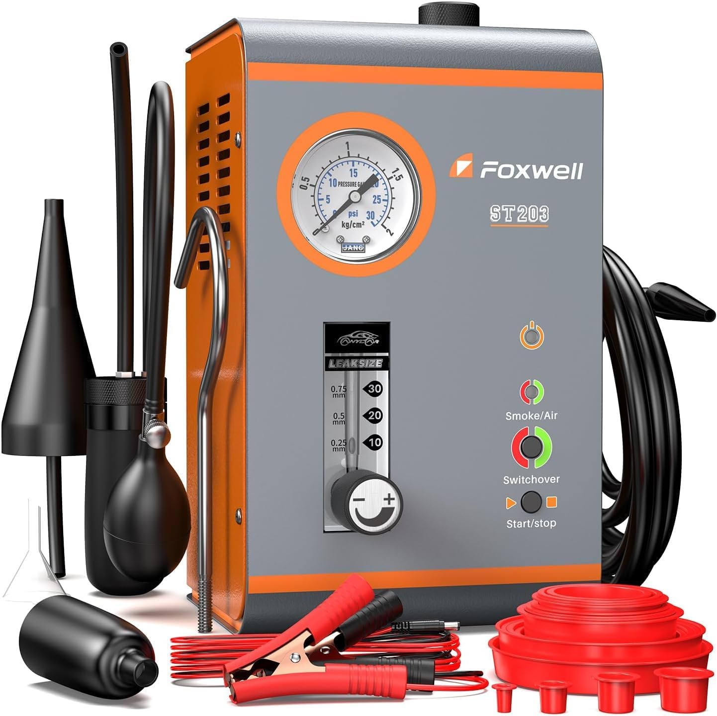 FOXWELL ST203 Smoke Tester for Car, EVAP Smoke Machine Leak Detector ...