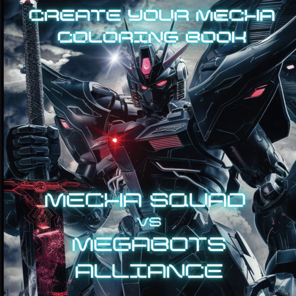 Amazon.com: Create your Mecha: Mecha Coloring Book (Axel Libra Coloring ...