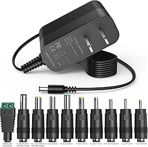 Amazon.com: 6V DC Power Supply Adapter with 10 Interchangeable Jacks 6V ...