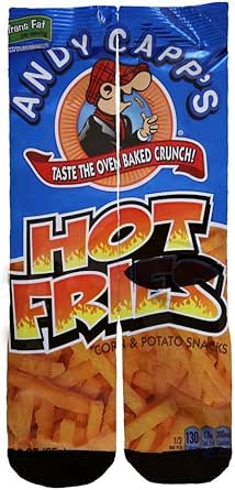 Amazon.com: Memo Apparel Andy Hot Fries Custom Socks : Clothing, Shoes ...