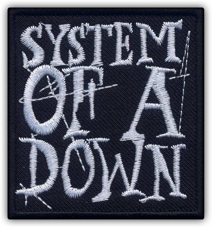 Amazon.com: System of a Down - Iron-on/Heat Seal Backing - Embroidered ...