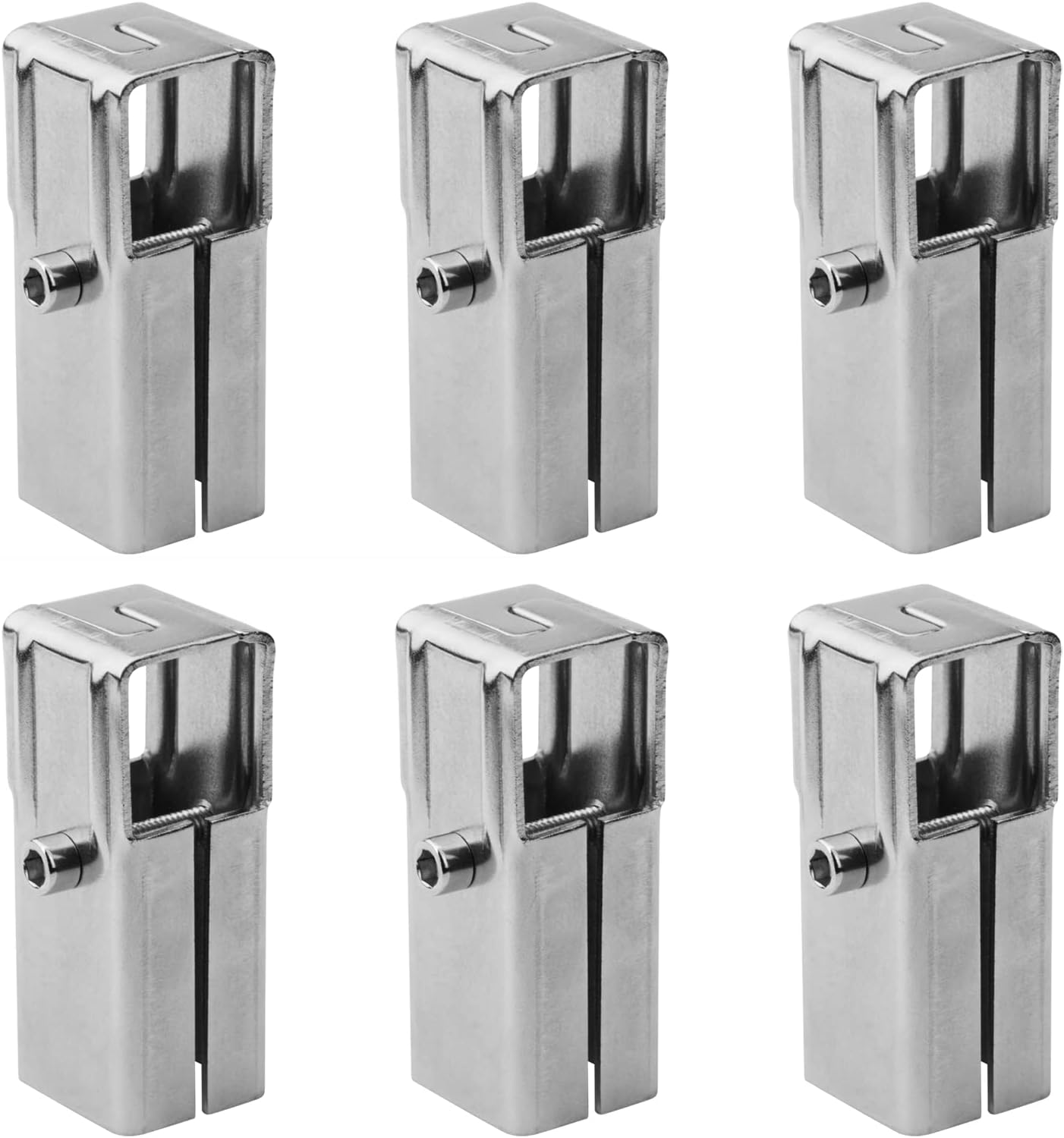 Amazon.com: RDEXP Aluminum Alloy 3 Way L Shape Square Tube Clamp Tube ...