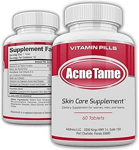 Amazon.com: Acnetame Acne Pills- Acne Tame Supplement- Clear Skin ...