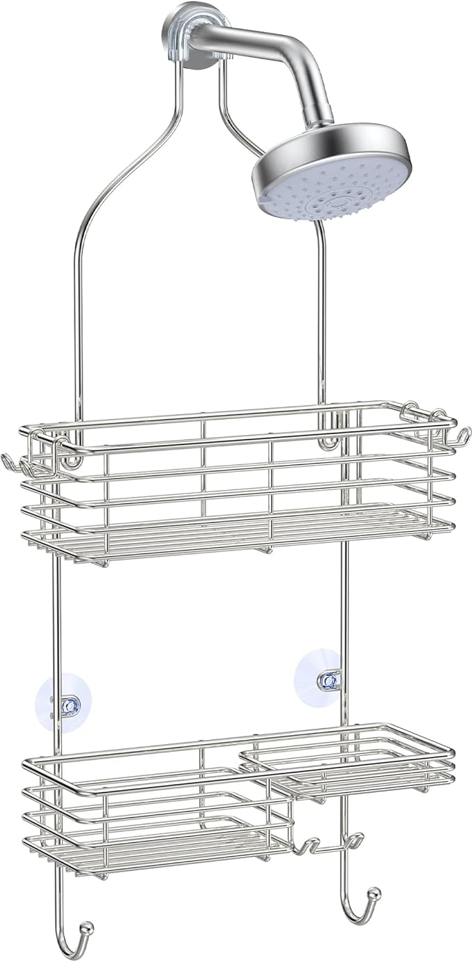 Amazon.com: SMARTAKE Hanging Shower Head Caddy, Rustproof Bathroom ...