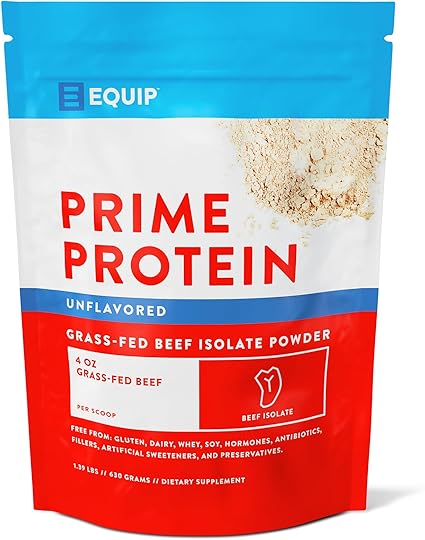 Amazon.com: Equip Foods Prime Protein Powder | Clean, Grass Fed Beef ...