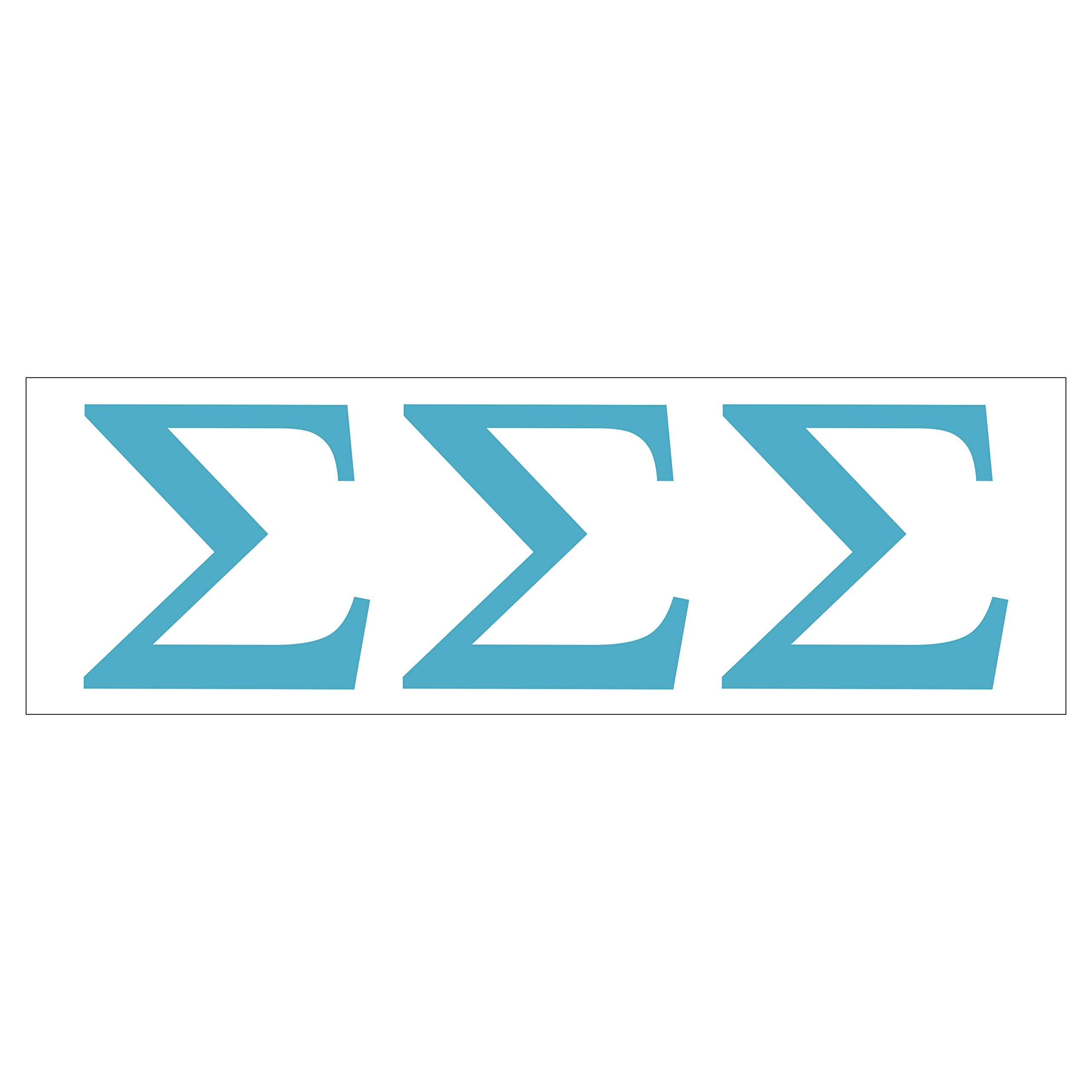 Snapklik.com : Pro-Graphx Sigma Sigma Sigma Greek Sorority Sticker Decal