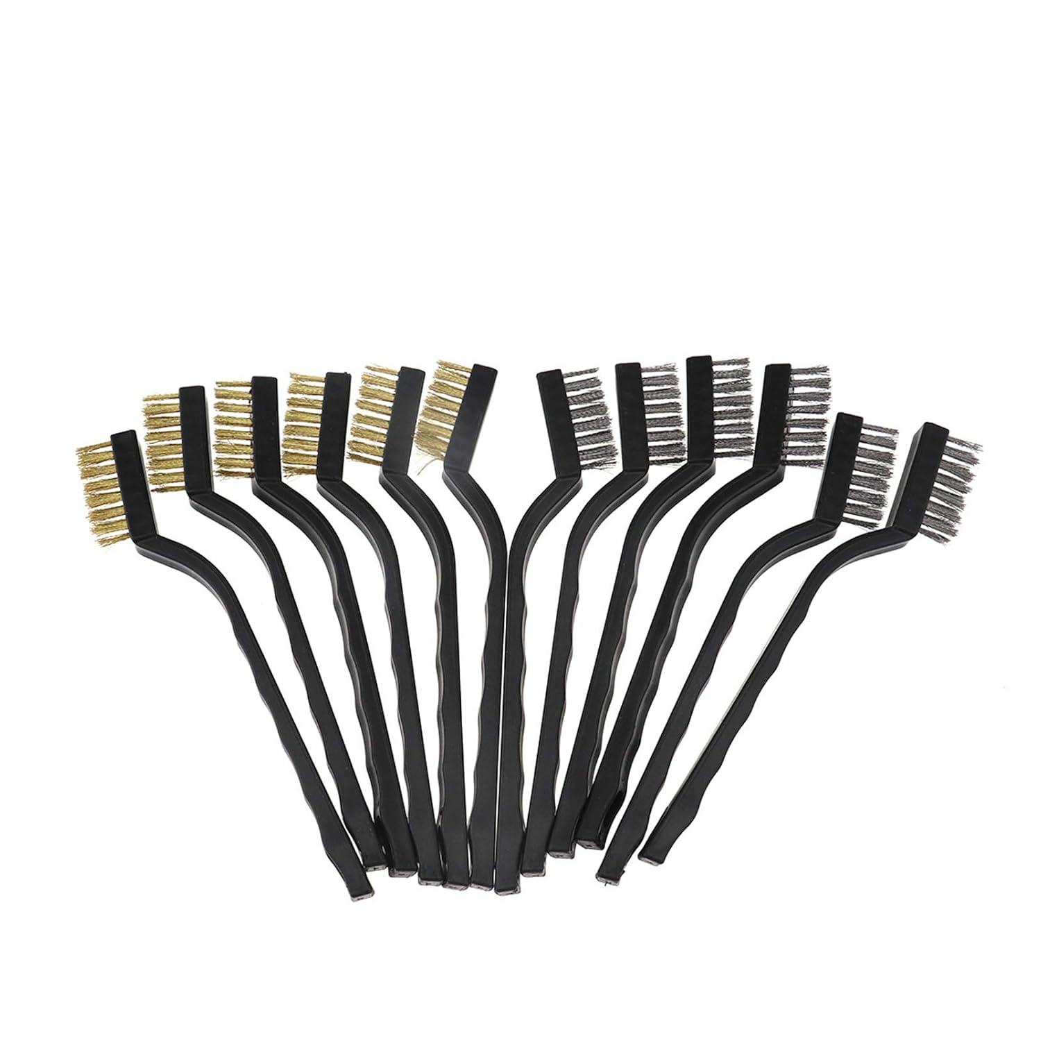 SING F LTD 12pcs Industria Brass Wire Brush Mini Micro Small Steel ...