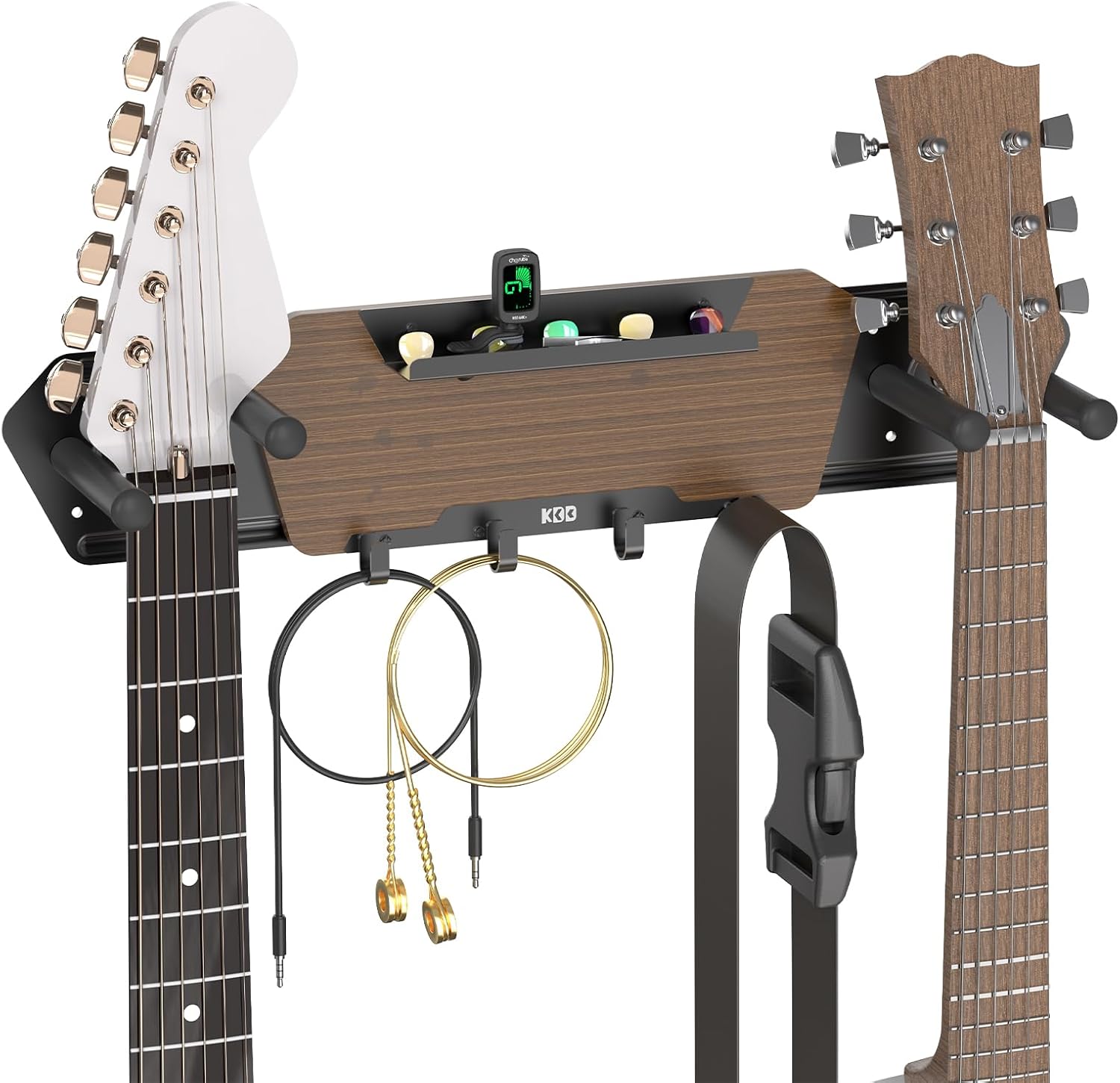 Amazon.com: KDD Guitar Wall Mount with 4 Removable Rubber Hangers ...