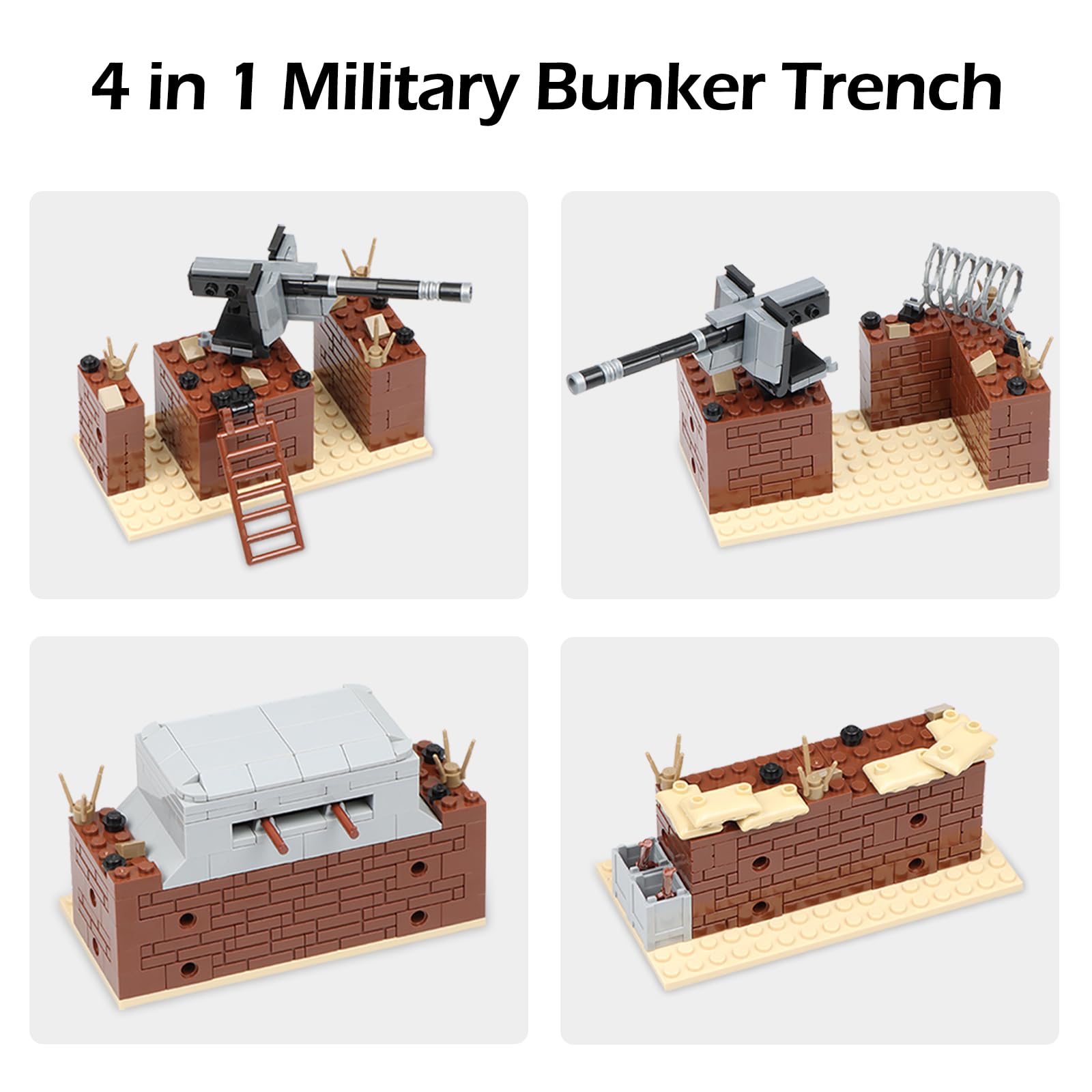 Snapklik.com : Finger Rock WW2 Military Base Bunker Trench Building Set ...
