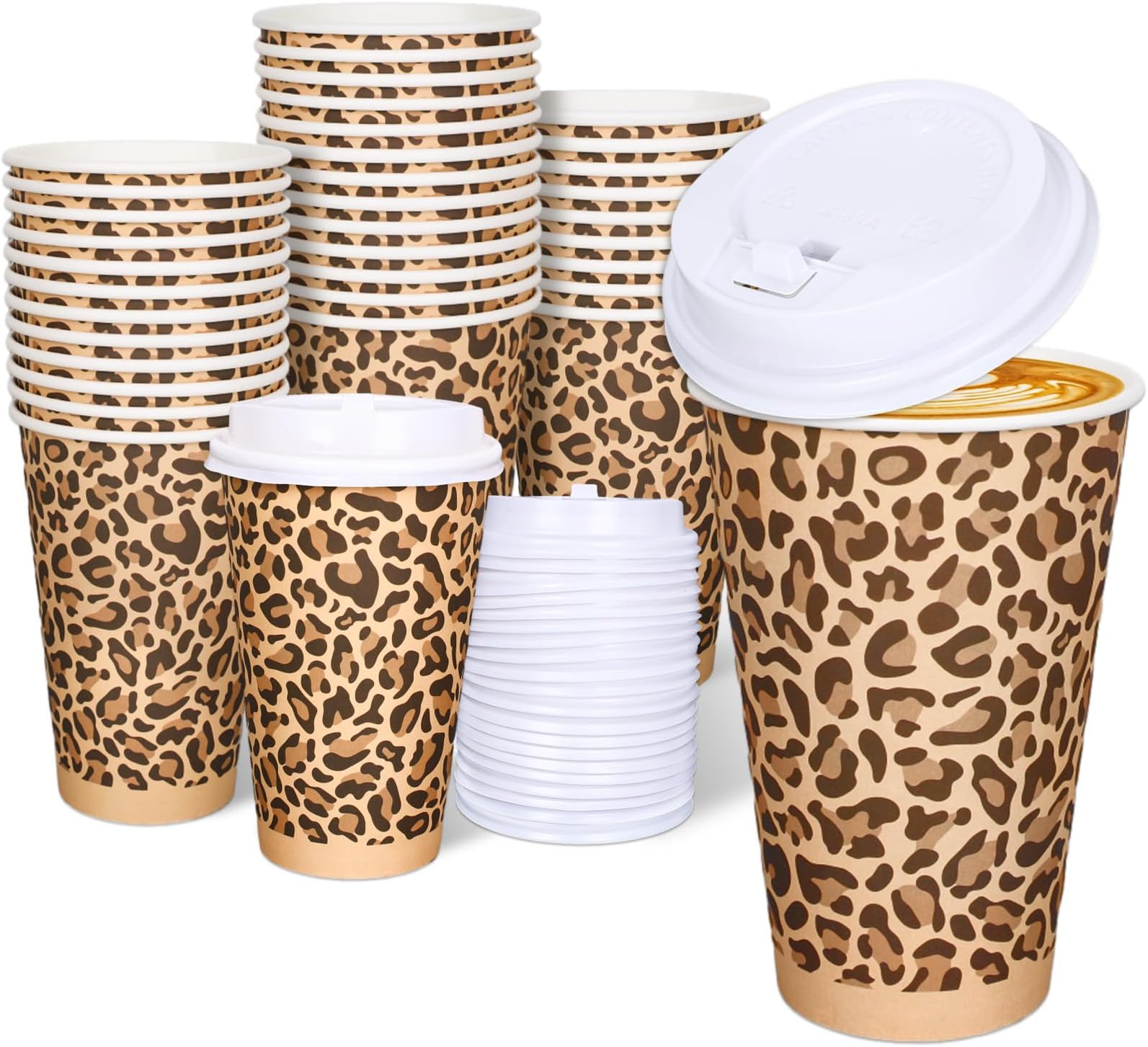 Amazon.com: Rtteri 300 Pcs Jungle Safari Animal Party Paper Cups Bulk ...