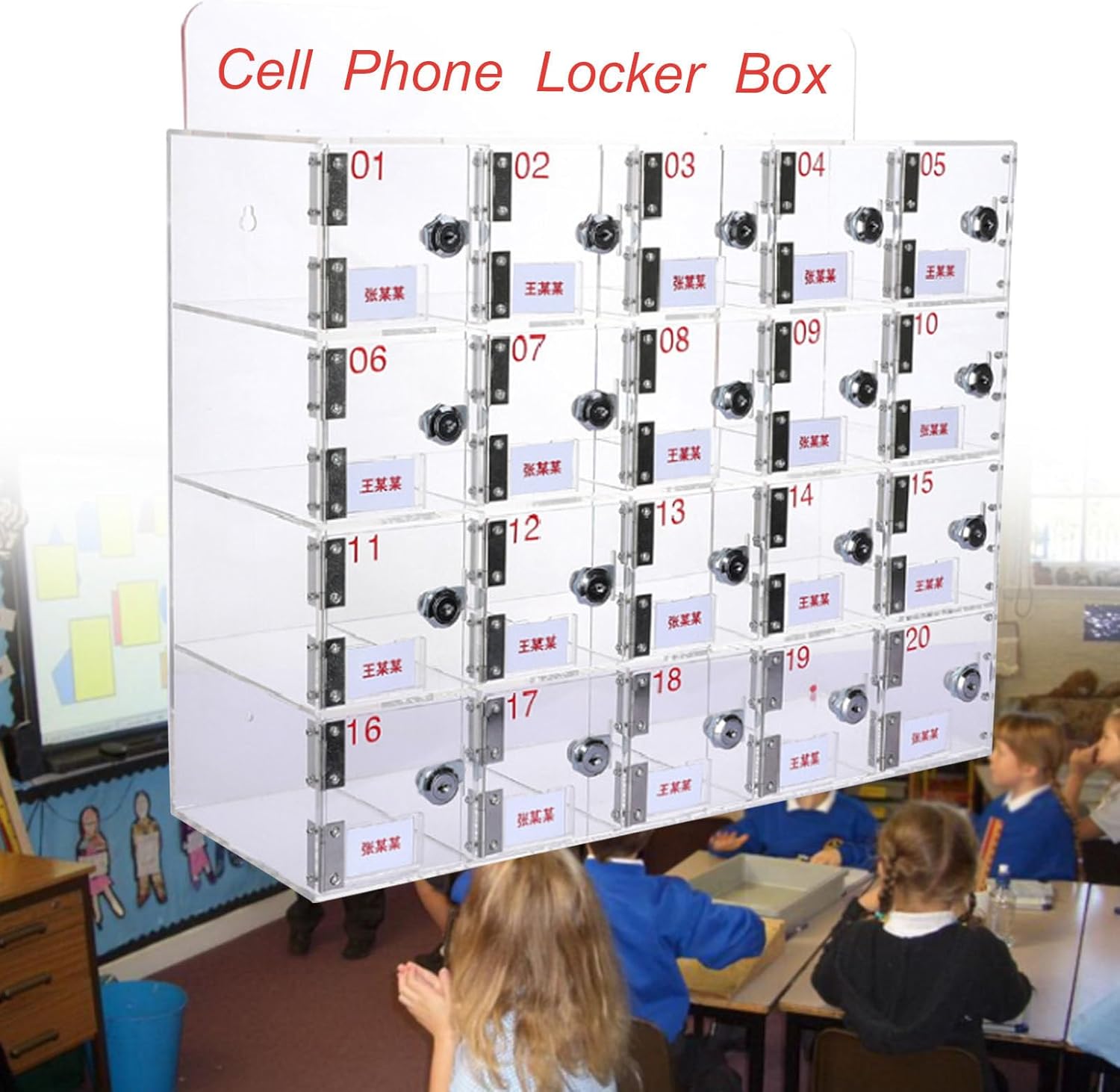 Hydravex Gabinete De AcríLico para Casillero De TeléFono Celular con 15 ...