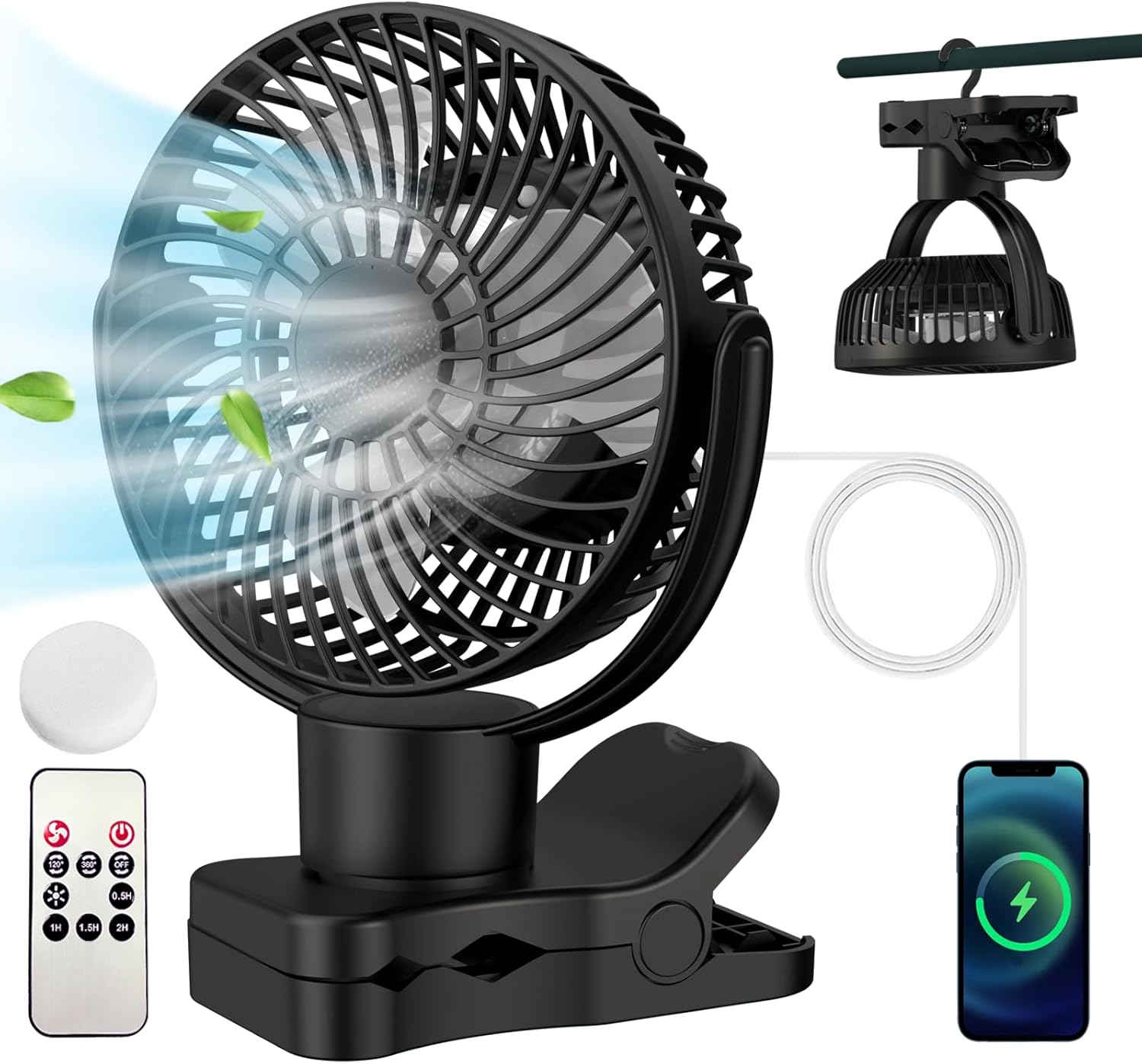 USB Rechargeable Clip On Fan (Clip on Fan1) : Amazon.com.au: Computers