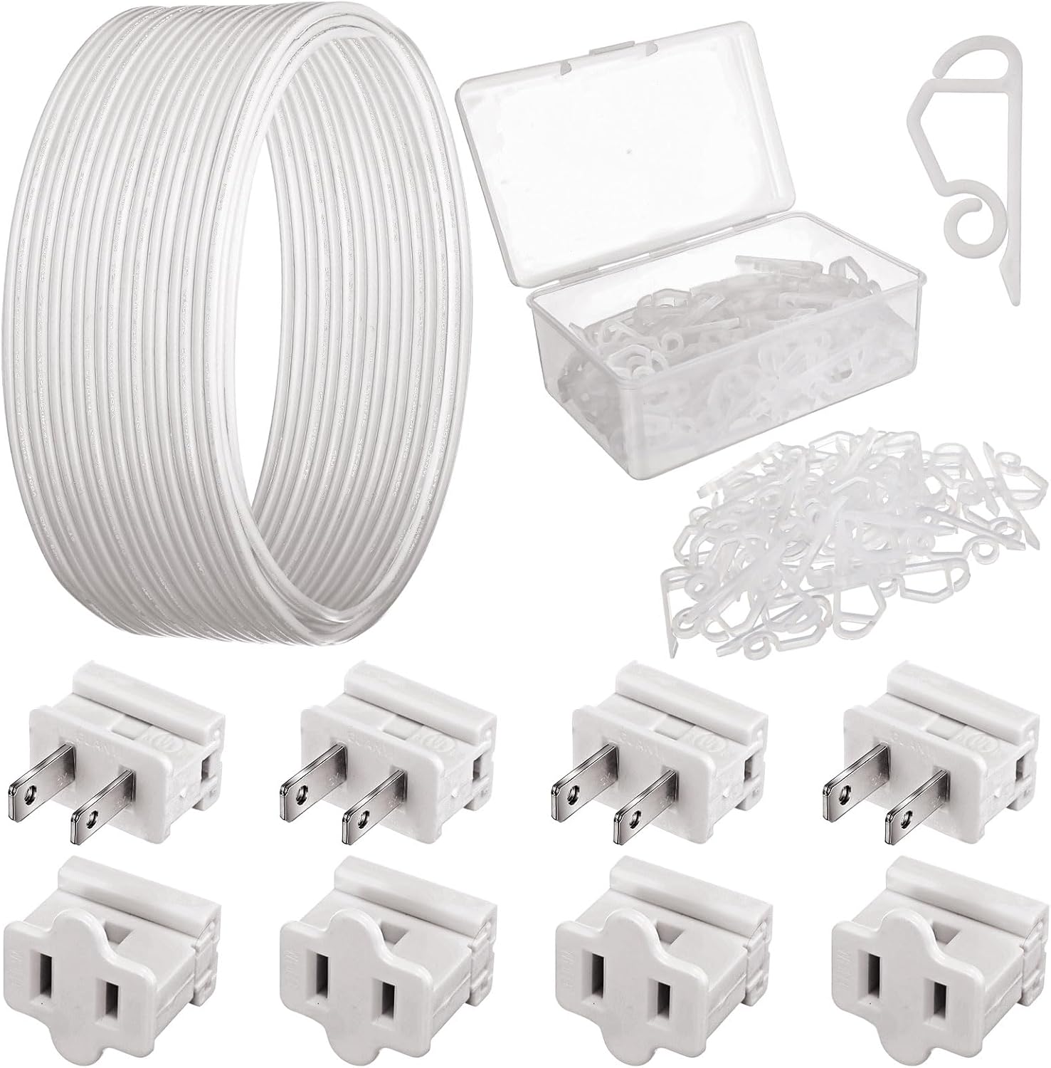 Yoojahow 109 Pcs SPT-2 Electrical Wire 18 AWG 2-Conductor Extension ...