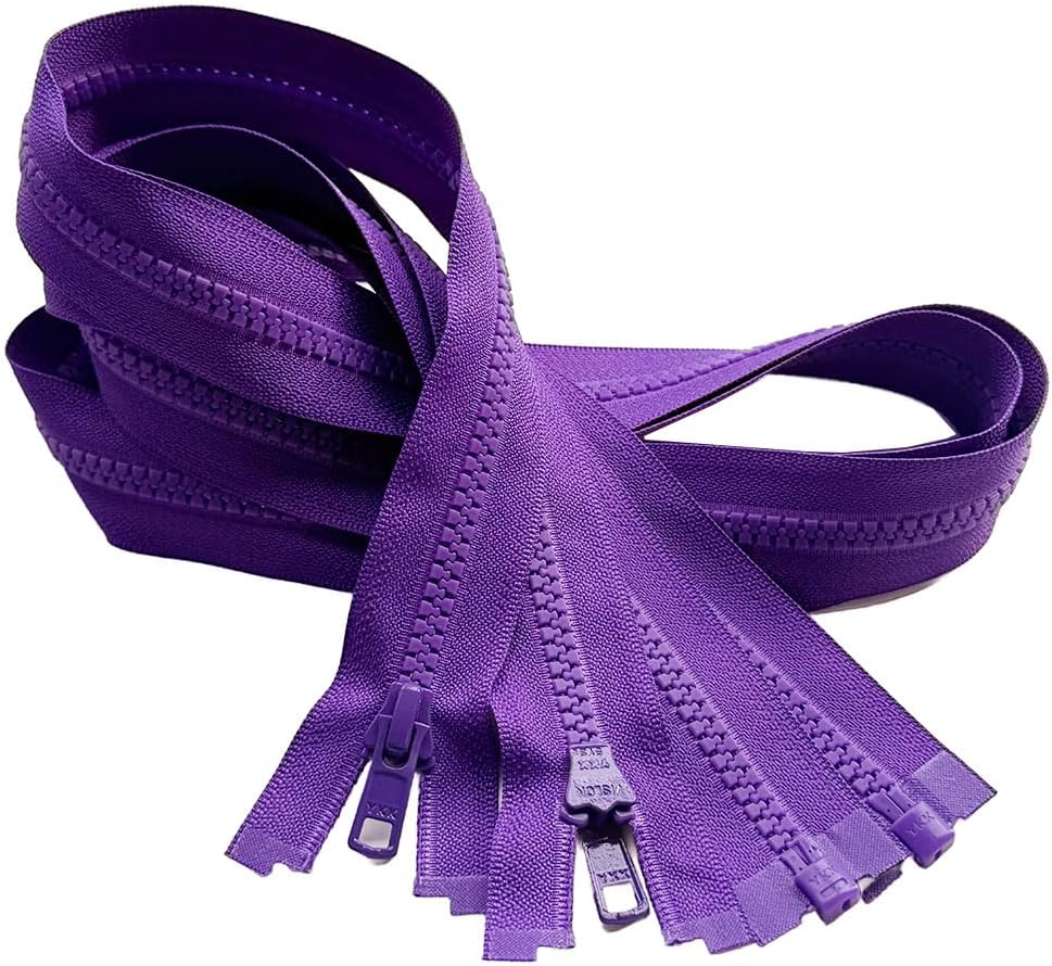 Amazon.com: 2pcs YKK #5 Molded Plastic One-Way Separating, Open-End ...