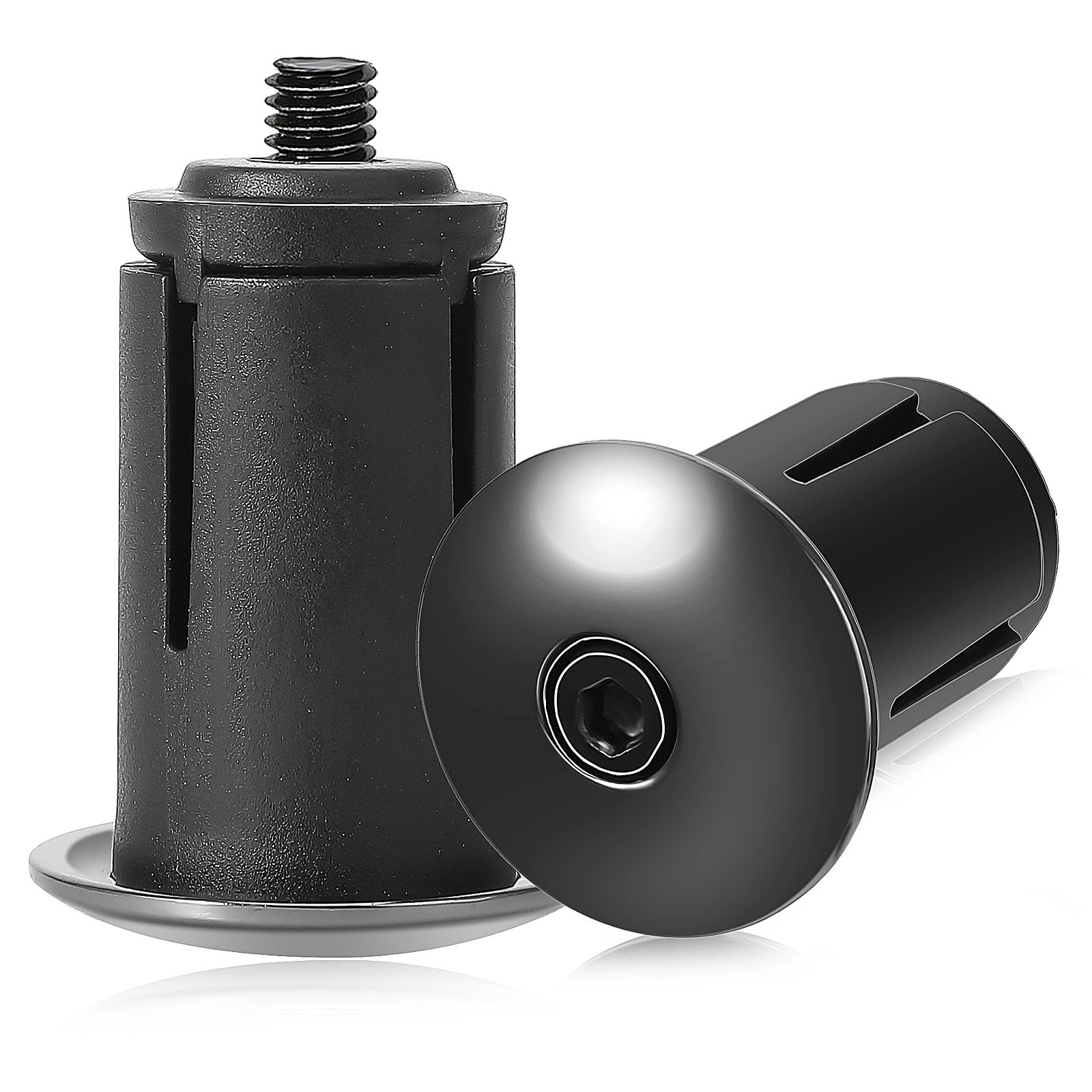 Amazon.com : 2 PCS Bike Handlebar End Caps Bike Handle Plug Aluminum ...