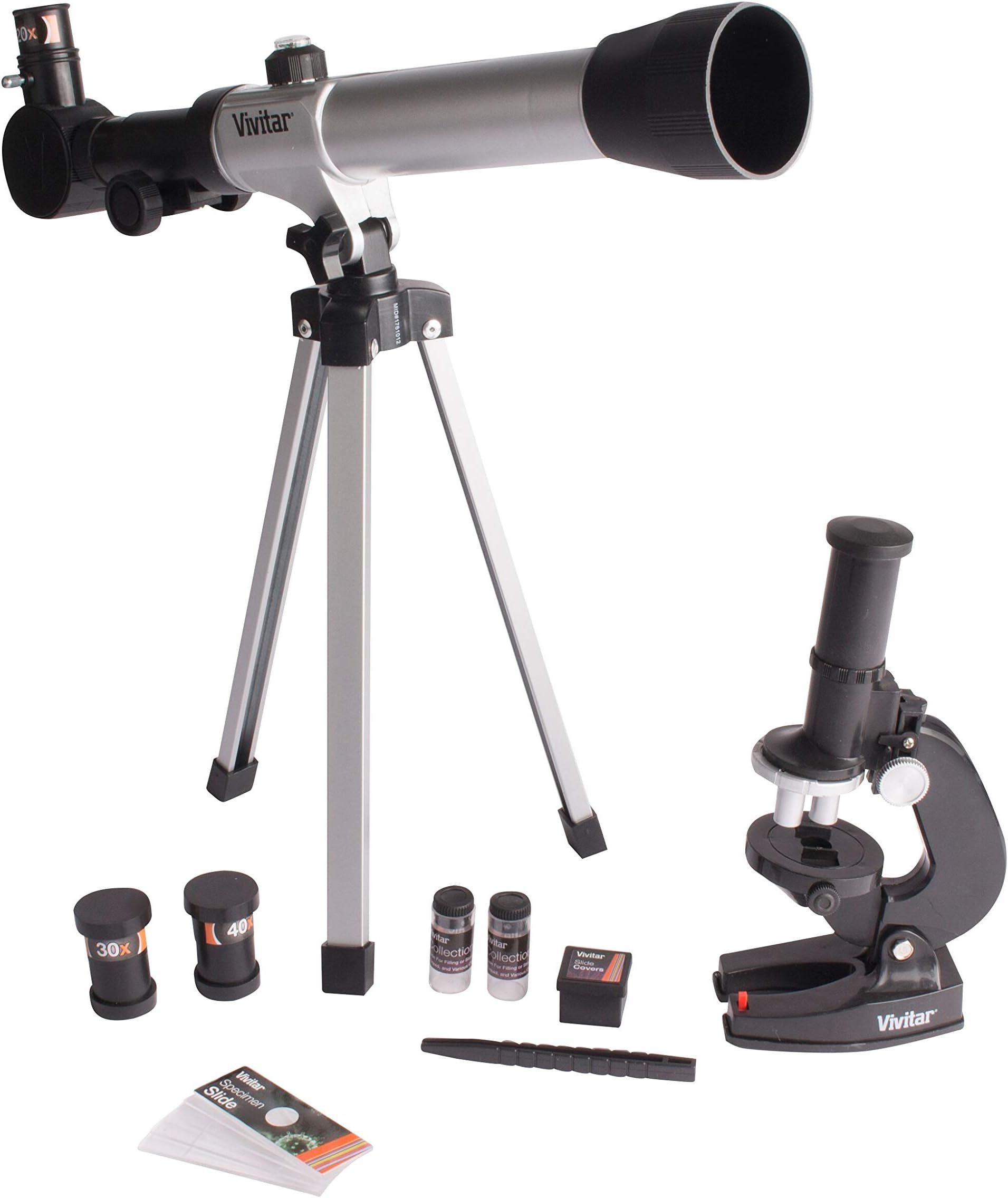 Amazon.com : Vivitar VIV-TELMIC-20 20x/30x/40x Telescope and Microscope ...