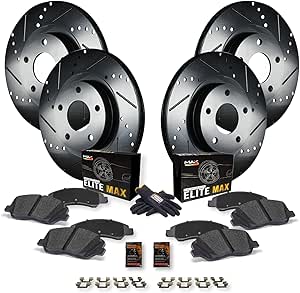 Amazon.com: Max Advanced Brakes Front & Rear Brake Kit For 2020 2021-2023 Mazda CX-30 FWD, CX-30 ...
