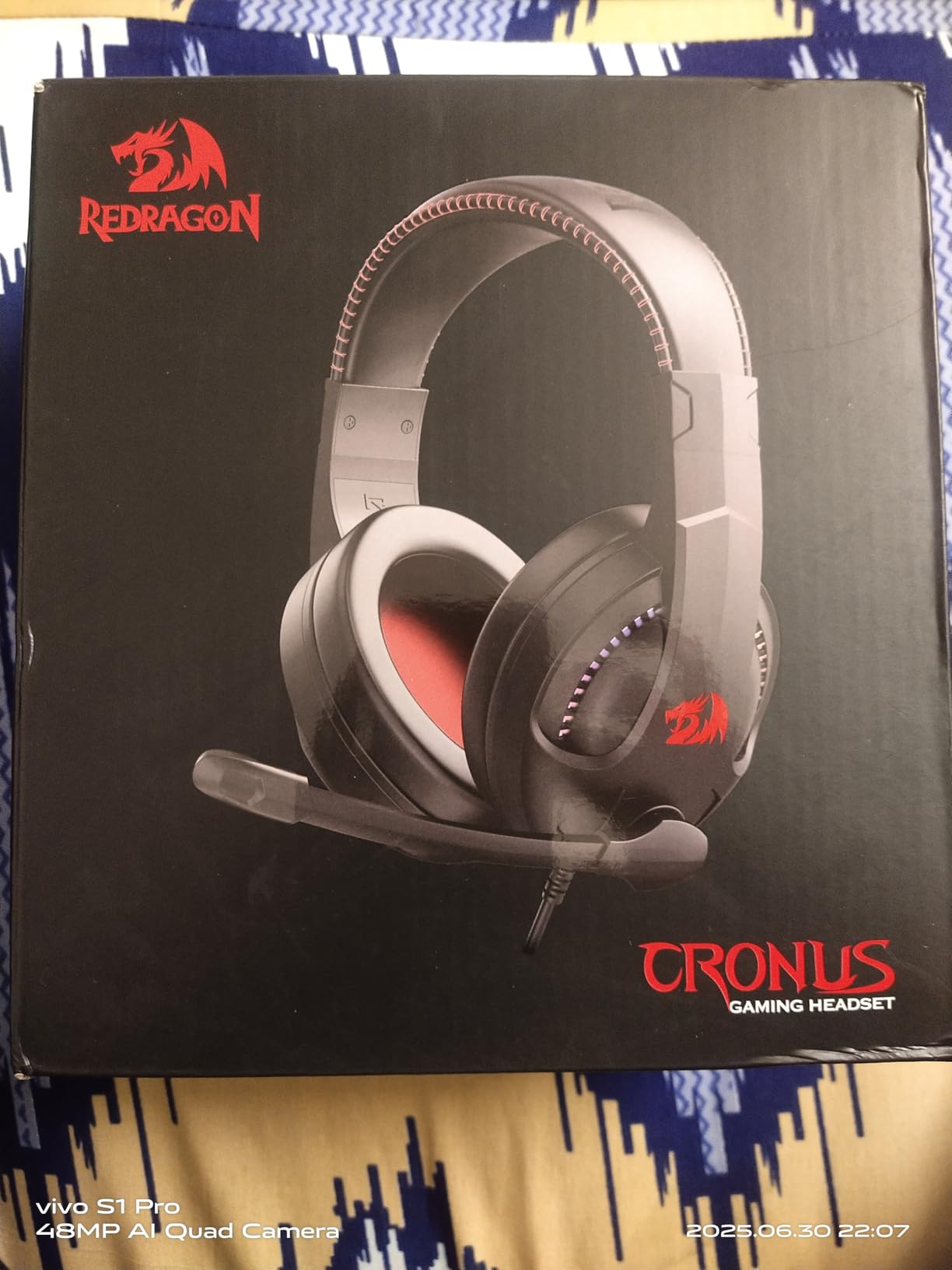 Redragon H211 Cronus Black Wired Gaming Headset, Stereo Surround Sound ...