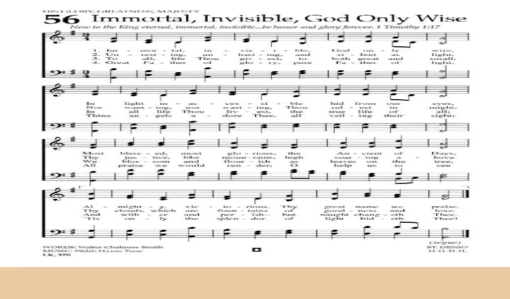 Hymnal Immortal Invisible God Only Wise - App on Amazon Appstore