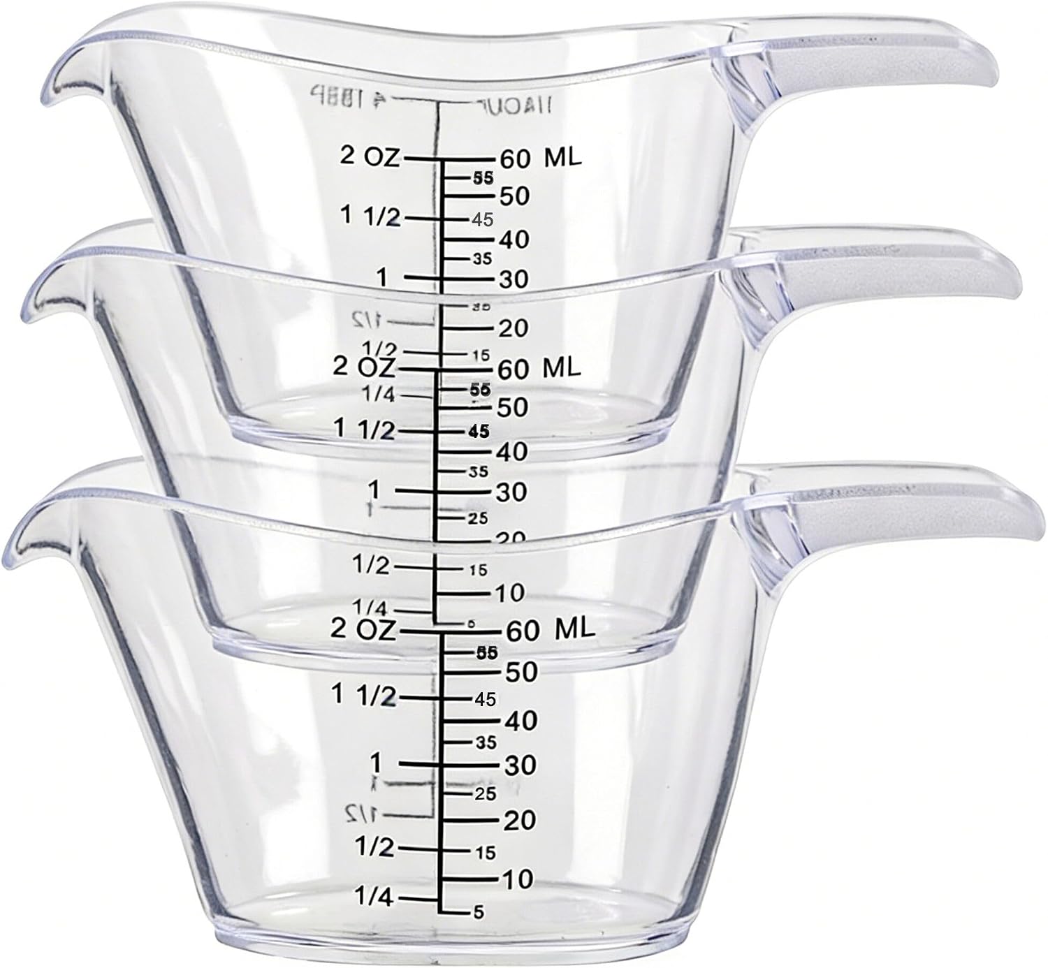 Amazon.com: 2 Oz Mini Measuring Cup, 1/4 Cup Acrylic Measuring Cups ...