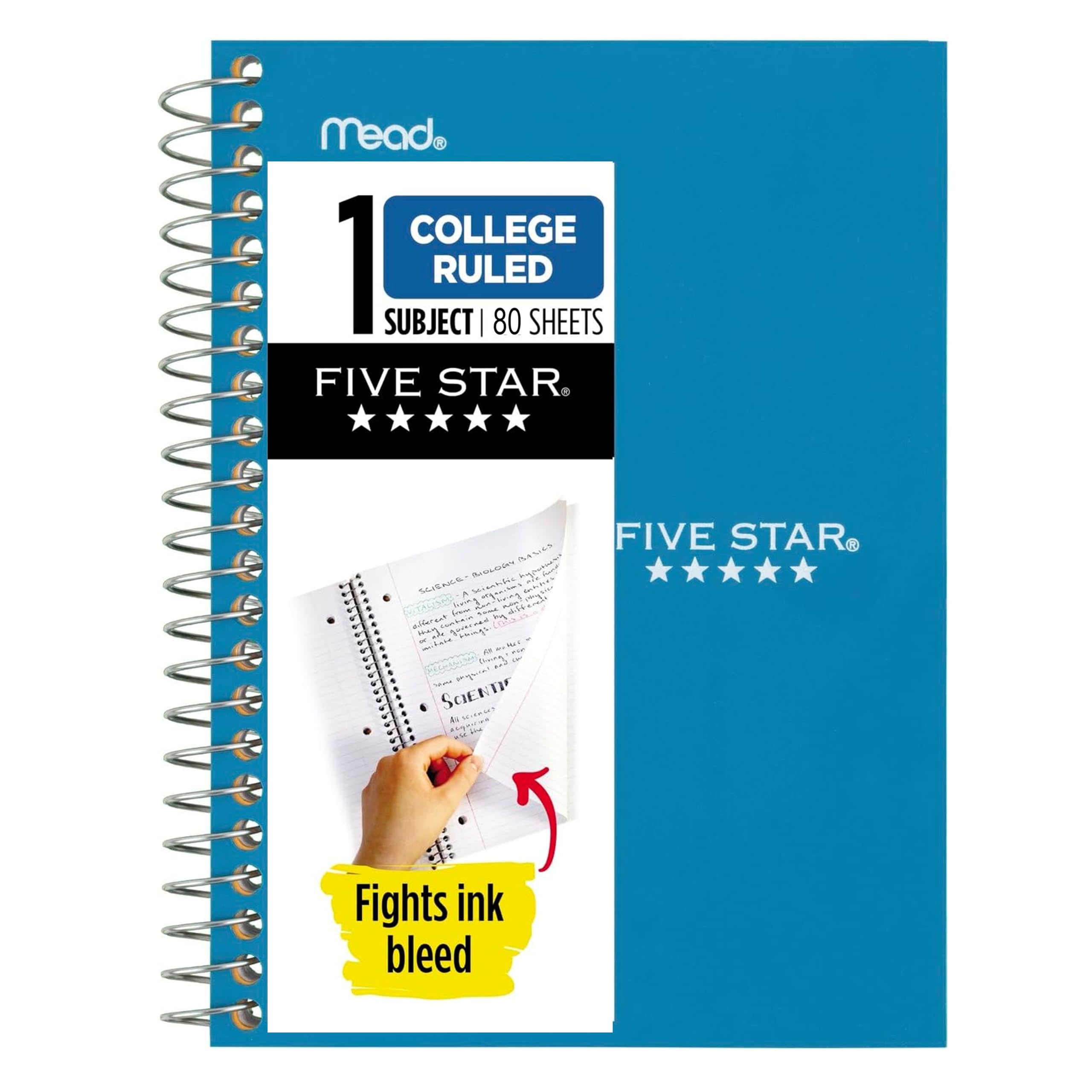 Snapklik.com : Five Star Spiral Notebook, 1 Subject, College Ruled ...