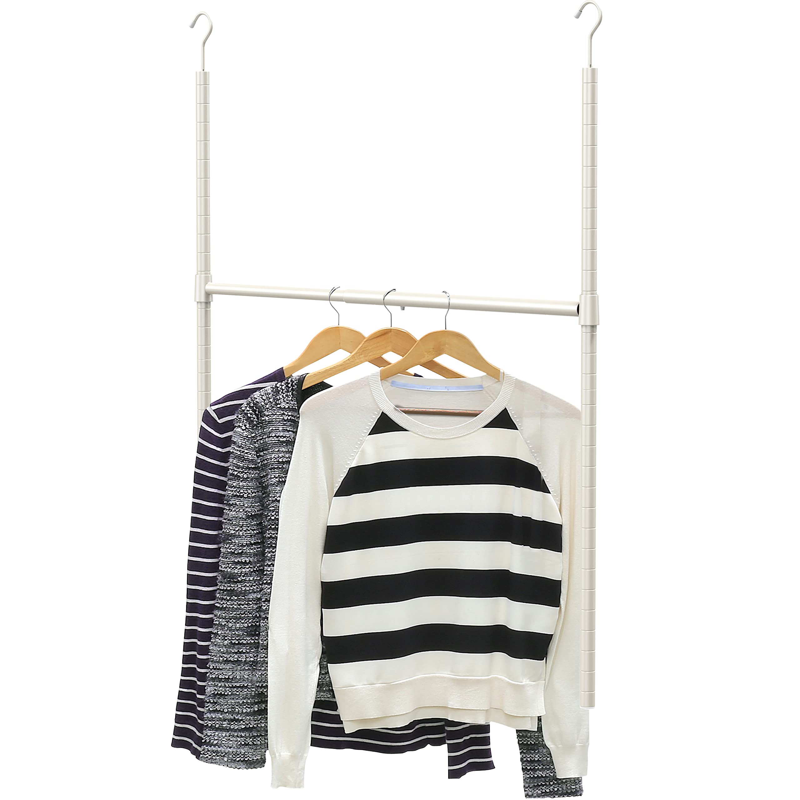 Snapklik.com : SimpleHouseware Adjustable Closet Hanging Rod