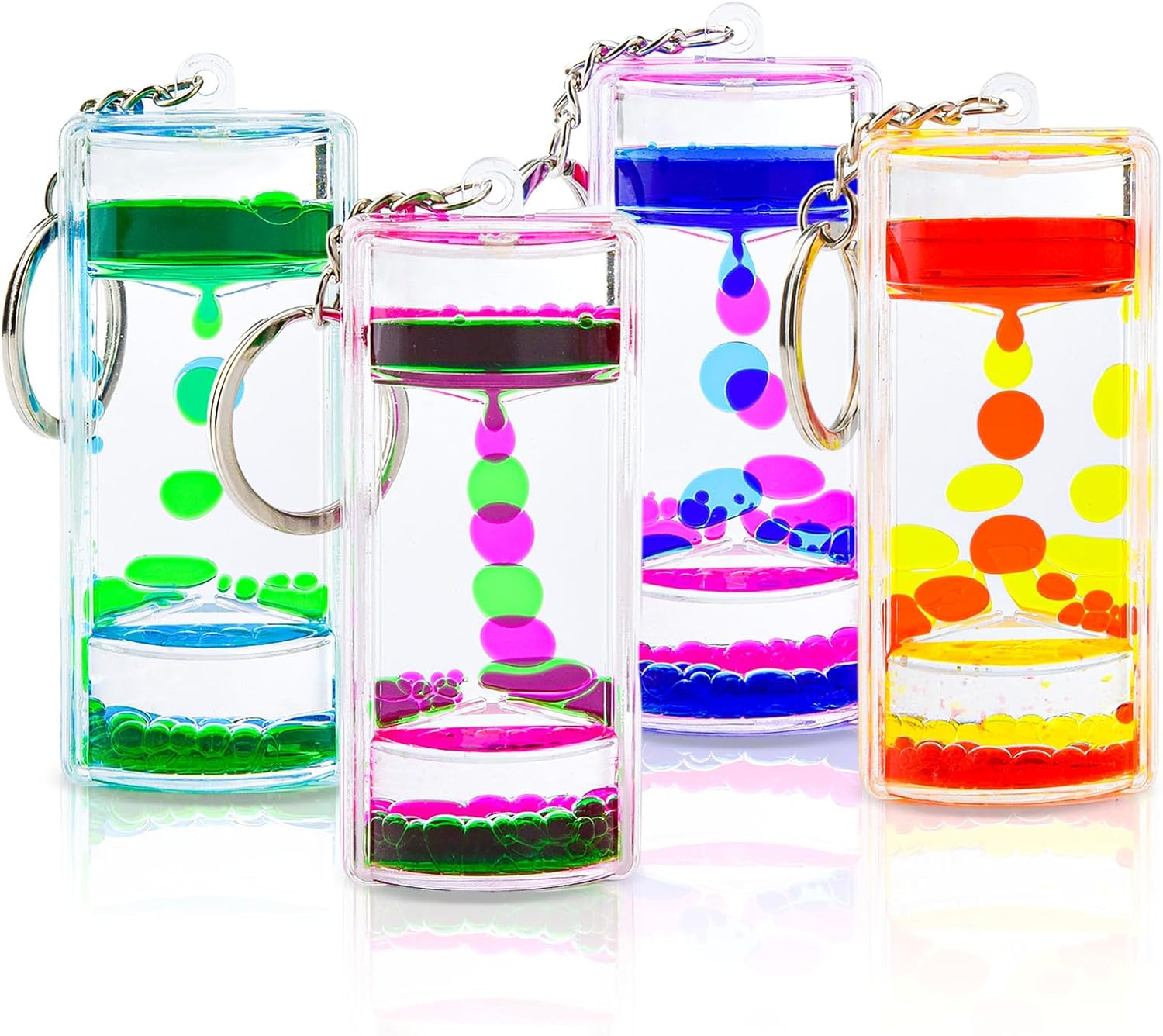 Amazon.com: JRLAJRL Liquid Motion Timer Key Chain - Sensory Bubbler Toy ...