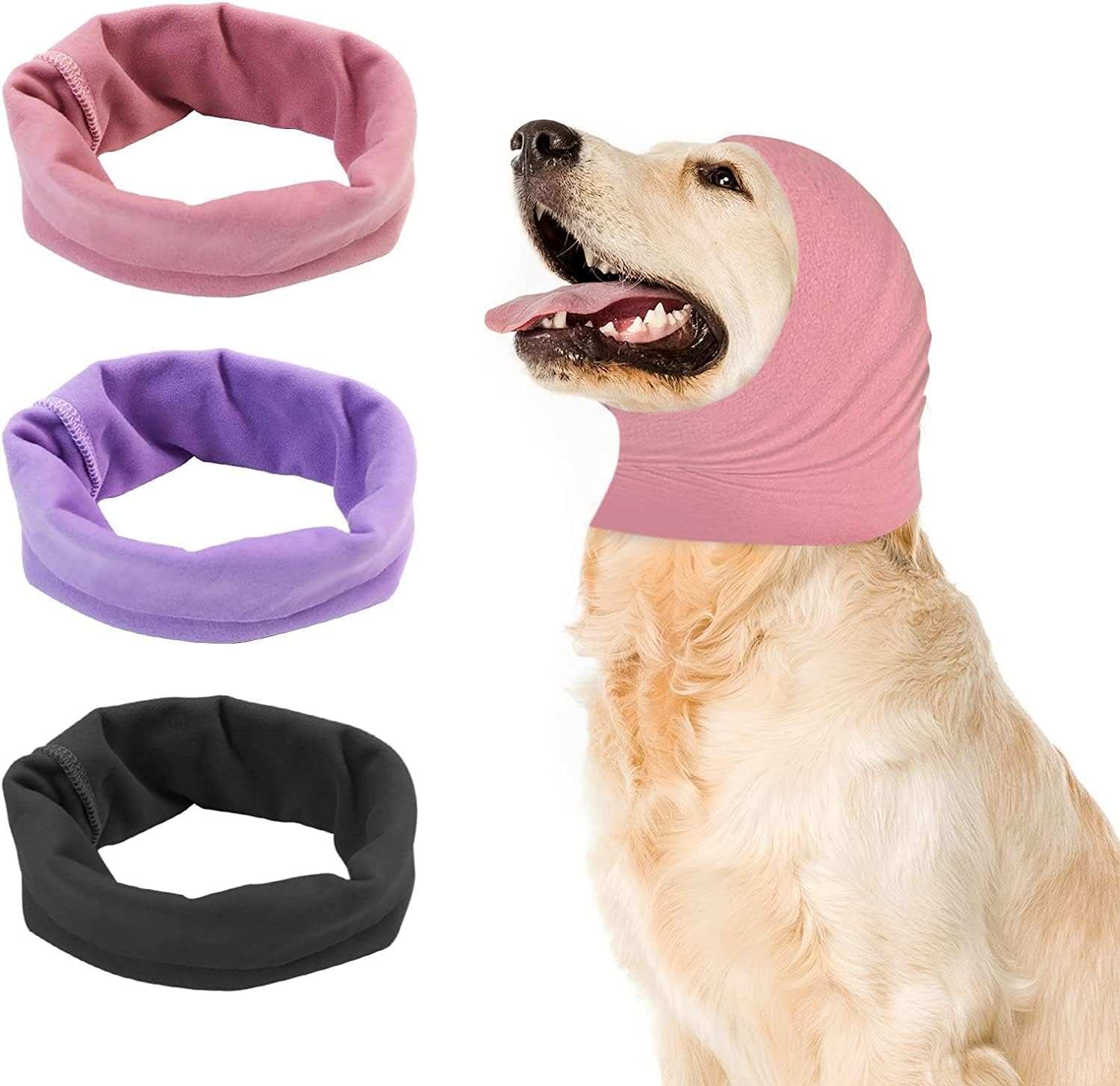 Sagreeny 3-piece dog snooze earmuff for noise, quiet ears, comfort and ...