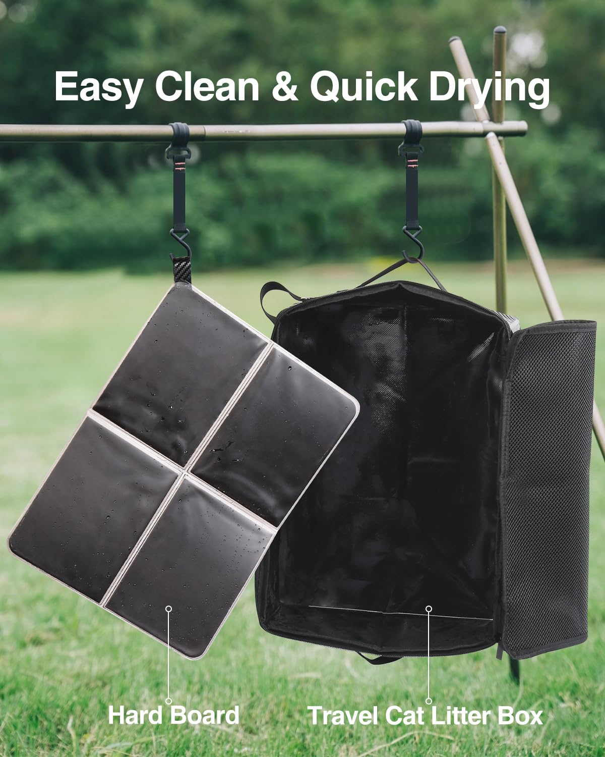 Snapklik.com : Travel Litter Box For Cats In Car, Portable Litter Box ...