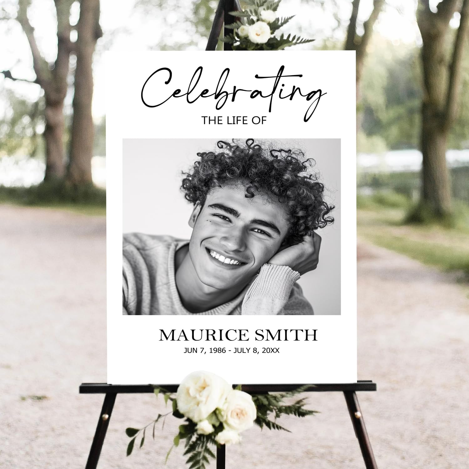 Amazon.com : Personalized Funeral Welcome Sign, Celebration of Life ...