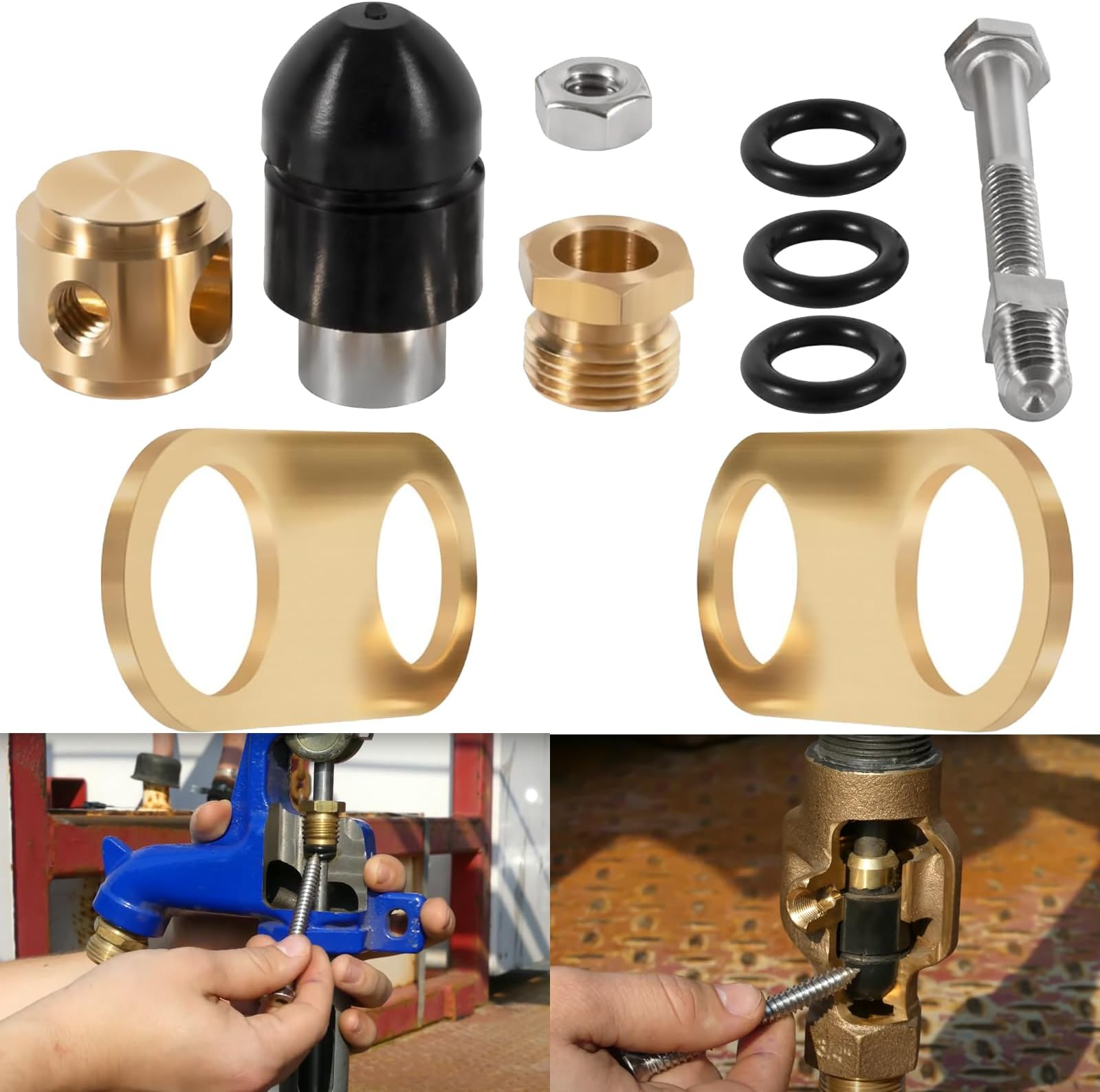 Amazon.com: 9401324 Yard Water Hydrant Repair Kit & 8842 Plunger Fit ...