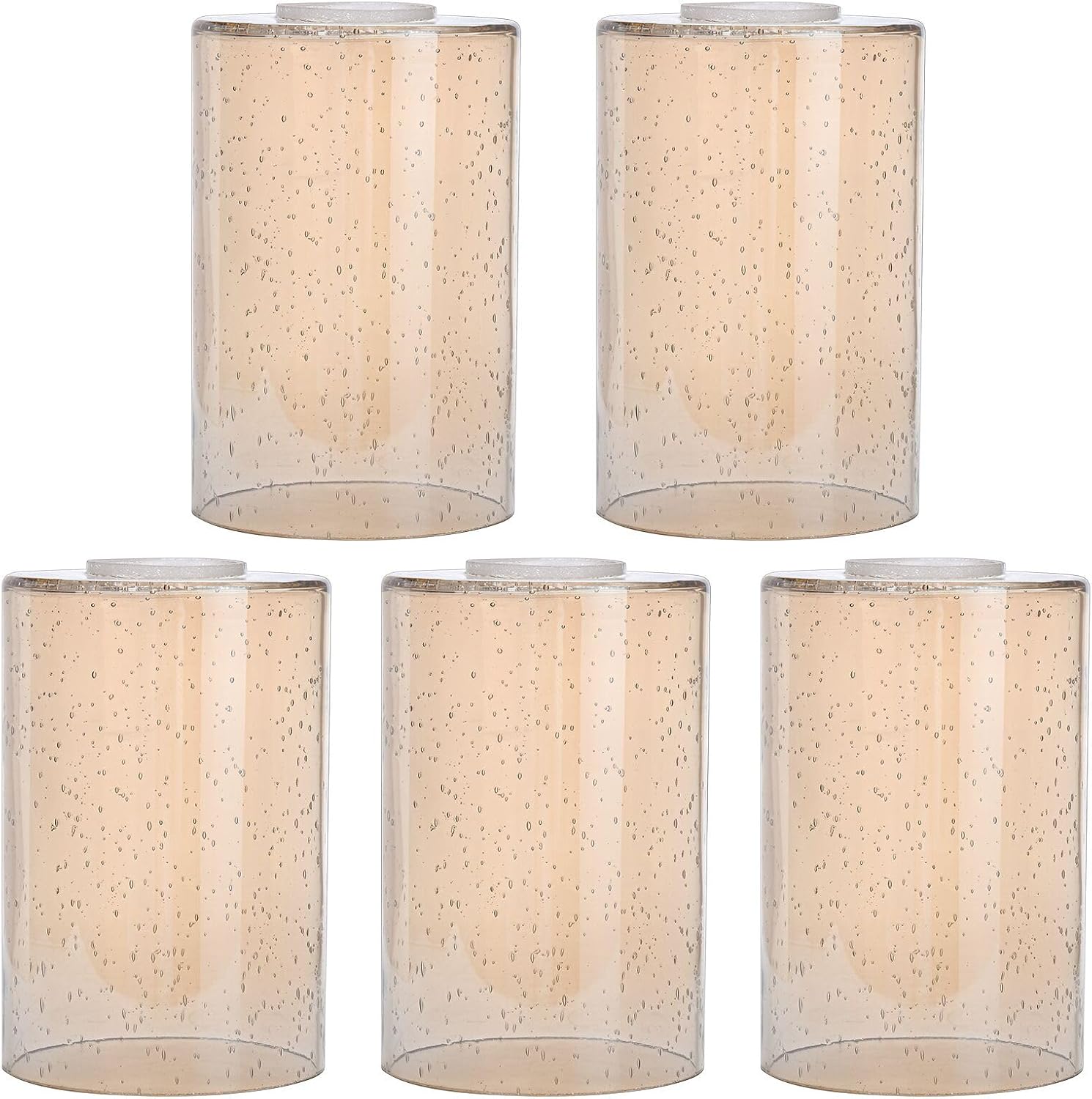 Rivqahra Glass Lamp Shade Replacement Globe & Cover for Light Fixture ...