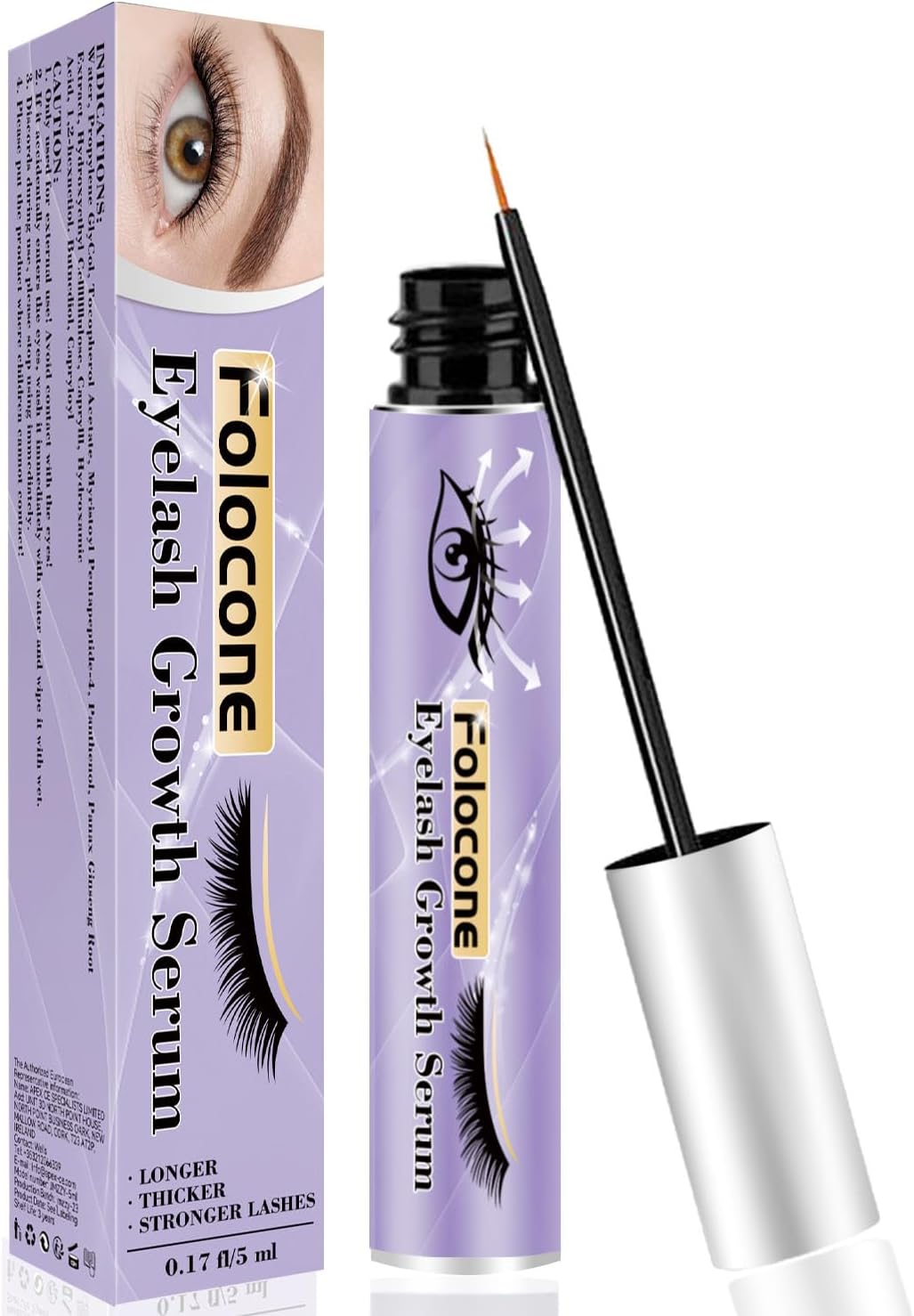 Folocone Serum Croissance, Eyelash Serum, Sérum Professionnel Pousse ...