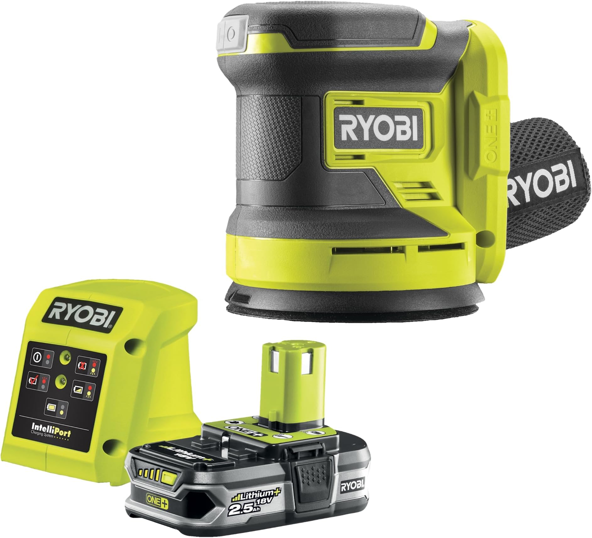 Ryobi RROS18-125SA 18V ONE+ Orbital Sander KIT (1 x 2.5 Ah) : Amazon.co ...