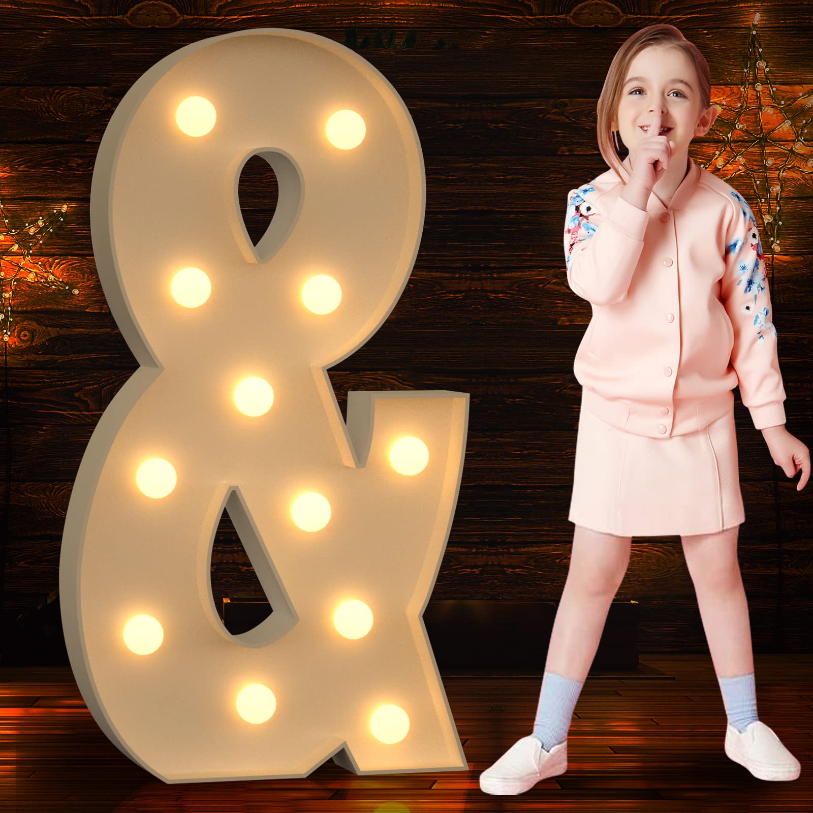 Tongjoy 4FT Light Up Letters, Marquee Light Up Letters, Marquee Letters ...