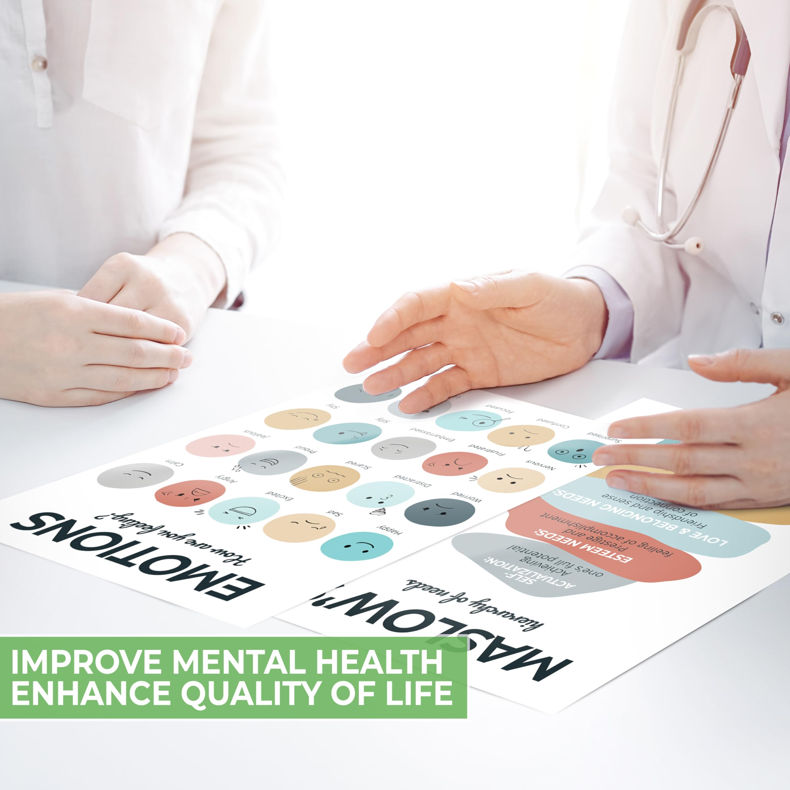 Snapklik.com : 12 Pcs Mental Health Posters, Therapy Office Decor ...