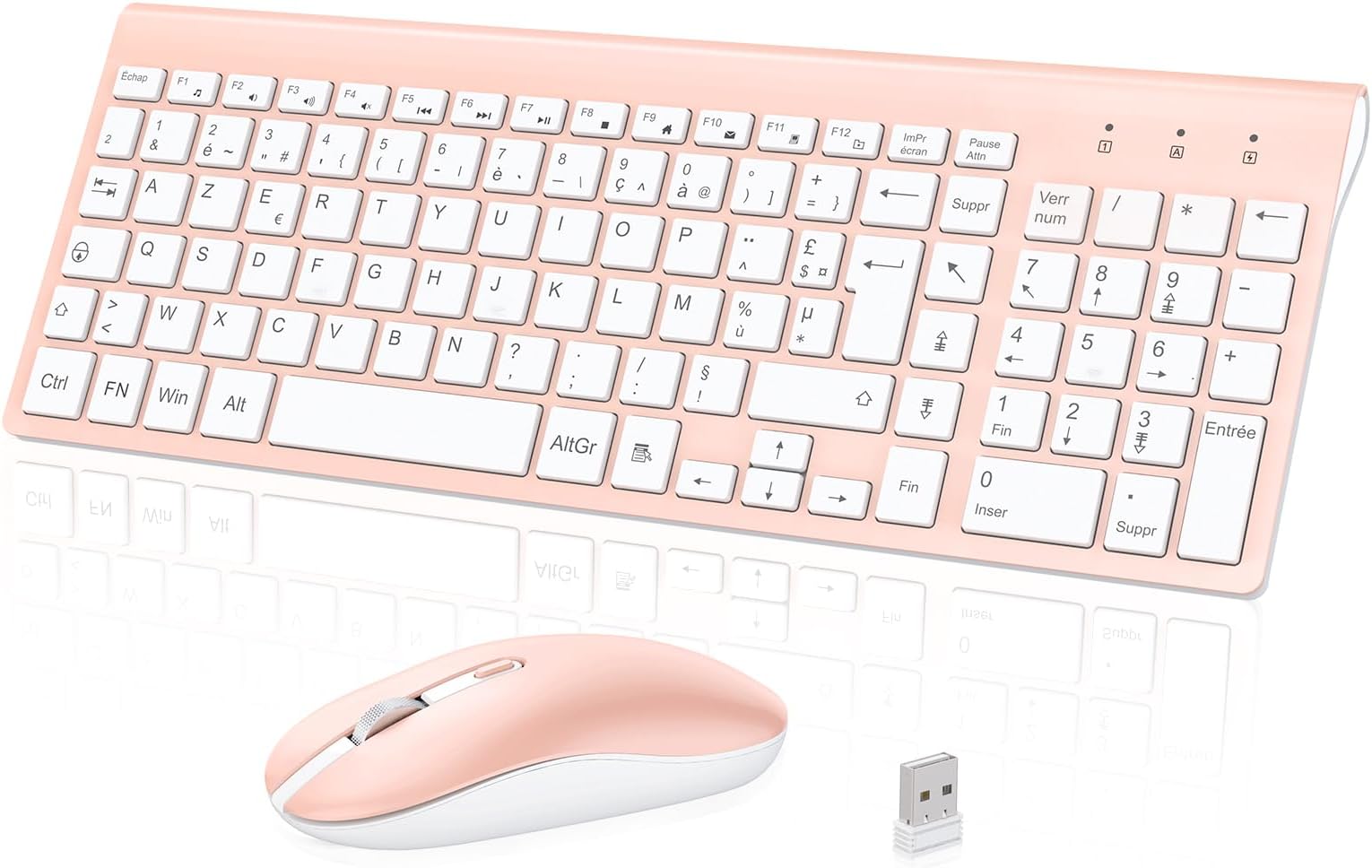 Logitech MK470 Slim Combo Clavier et Souris sans Fil, Compacte et ...