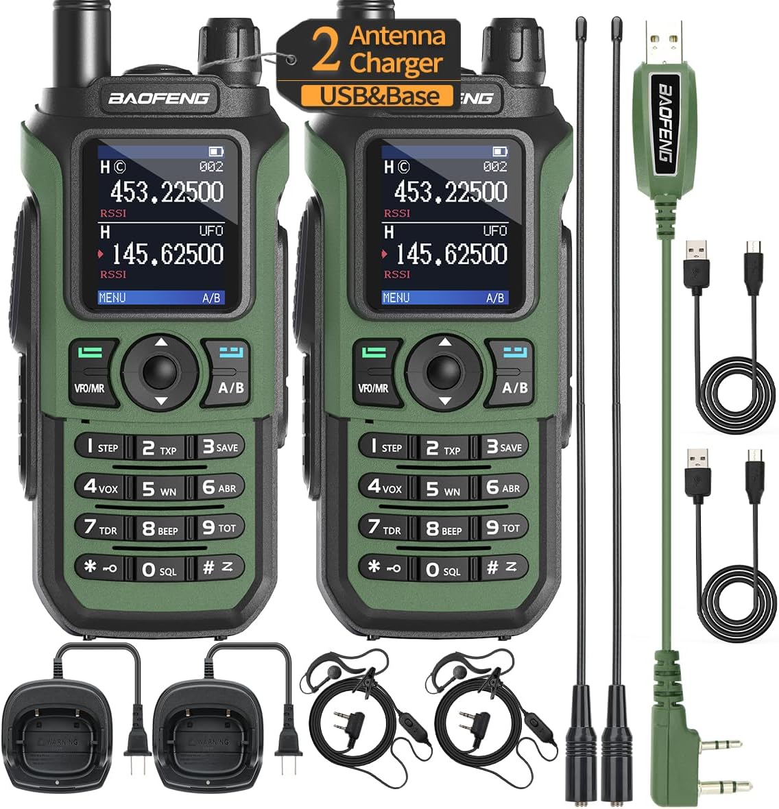 Amazon.com: Baofeng UV-21R (Upgrade of UV-5R) Ham Radio Handheld Long ...