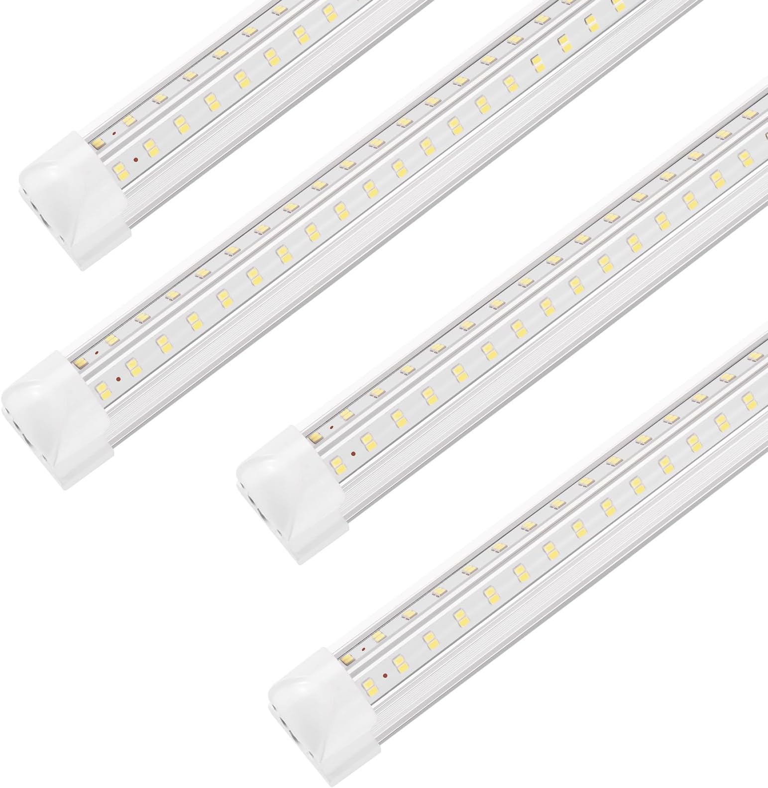 ONLYLUX 8 Pack 4FT Linkable LED Shop Light for Garage, Workshops, 6500K ...