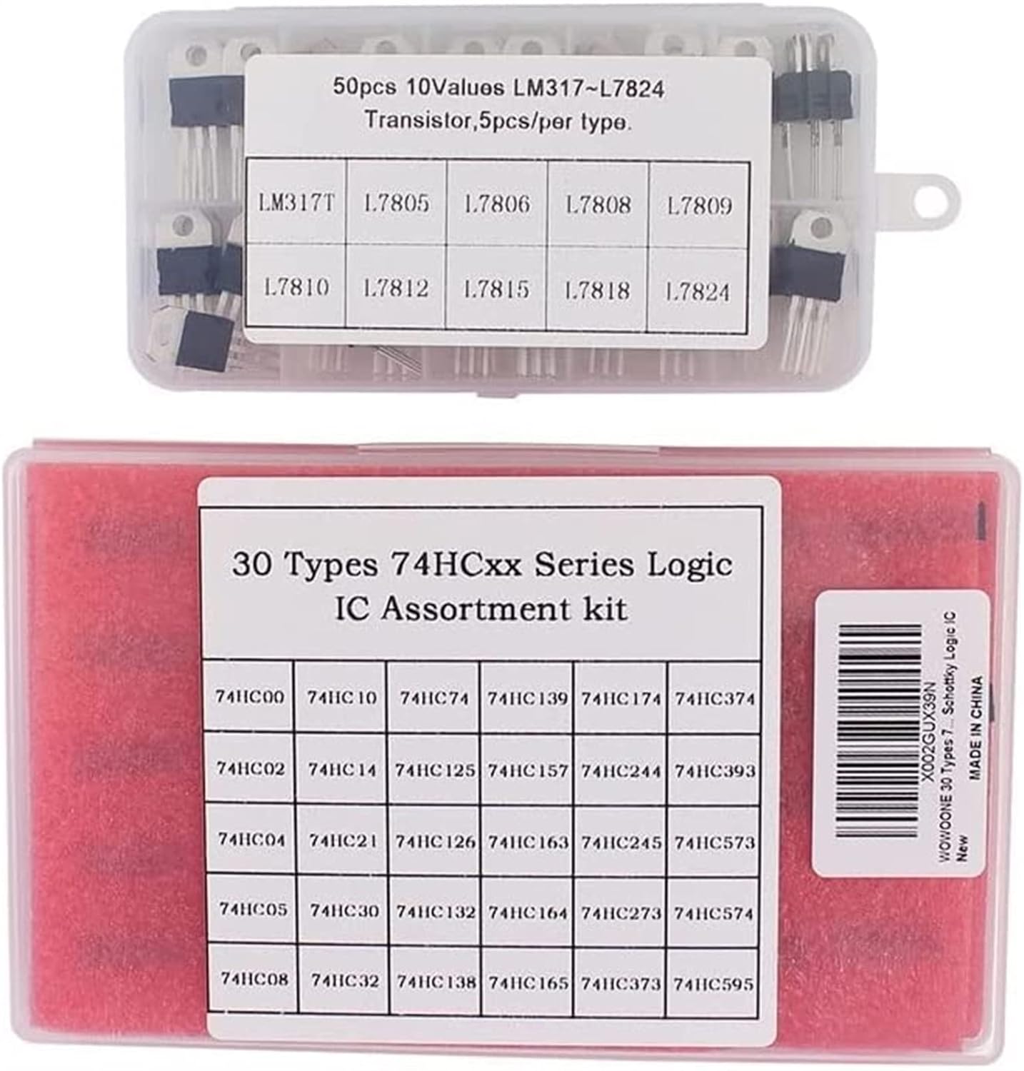 IC Kit's logic IC 74HC00 74HC595 Integrated circuit DIVE Chip, L7805CV ...