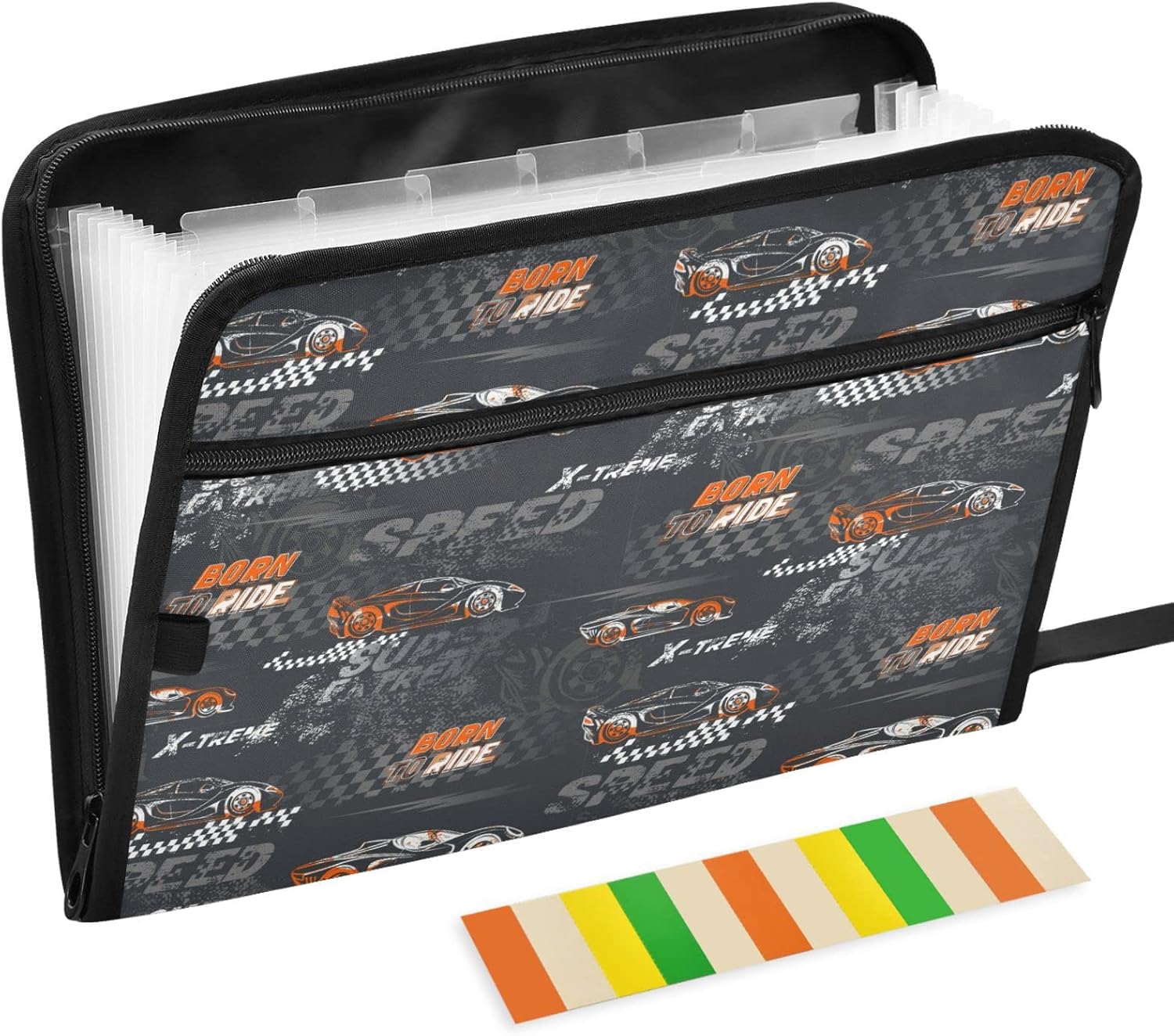 Amazon.com : Ceiurey Sports Cars Expanding File Folder with 13 Pockets ...