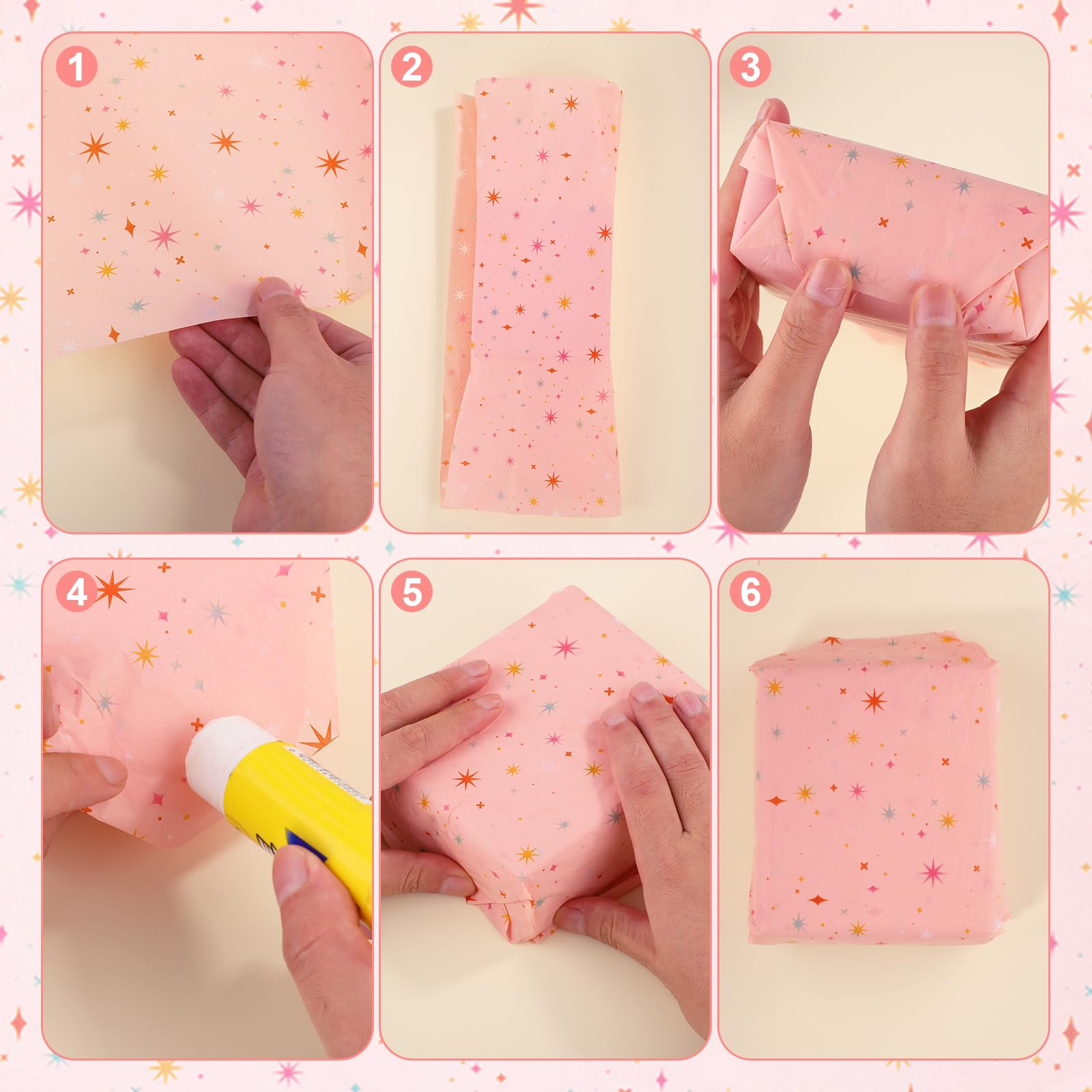 Preschool Tissue Paper Star Pattern