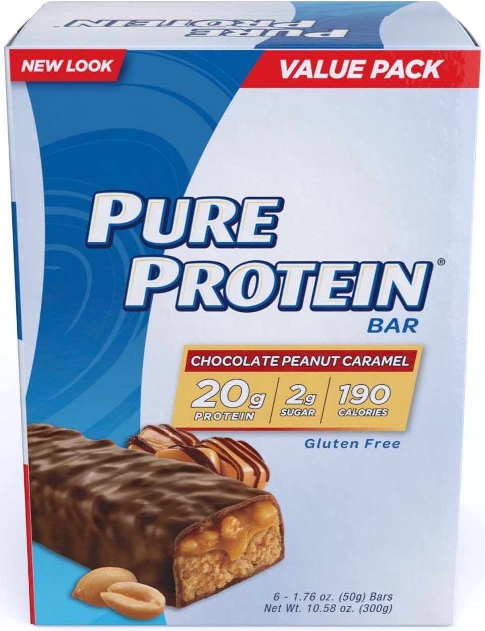 Amazon.com: Pure Protein Value Pack, Chocolate Peanut Caramel 24 Count ...