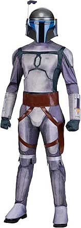 Amazon.com: Deluxe Star Wars Jango Fett Costume for Men - Mandalorian ...