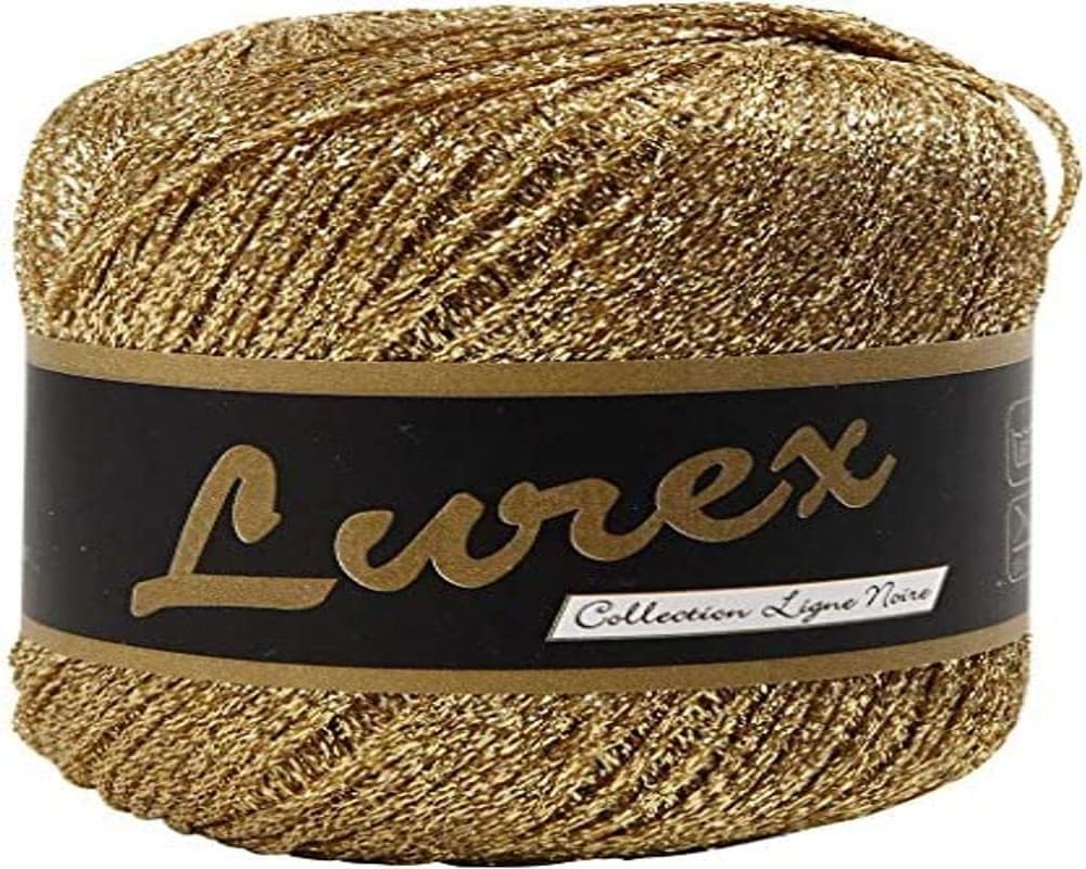 Metallic Gold Yarn Ball - Glitter, Lurex & Sparkle Yarn : Amazon.co.uk ...