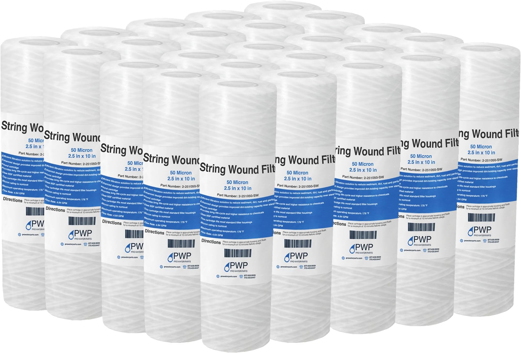 Amazon.com: Compatible for Hydro Cure 20" Deluxe Sediment Filters - 5 ...