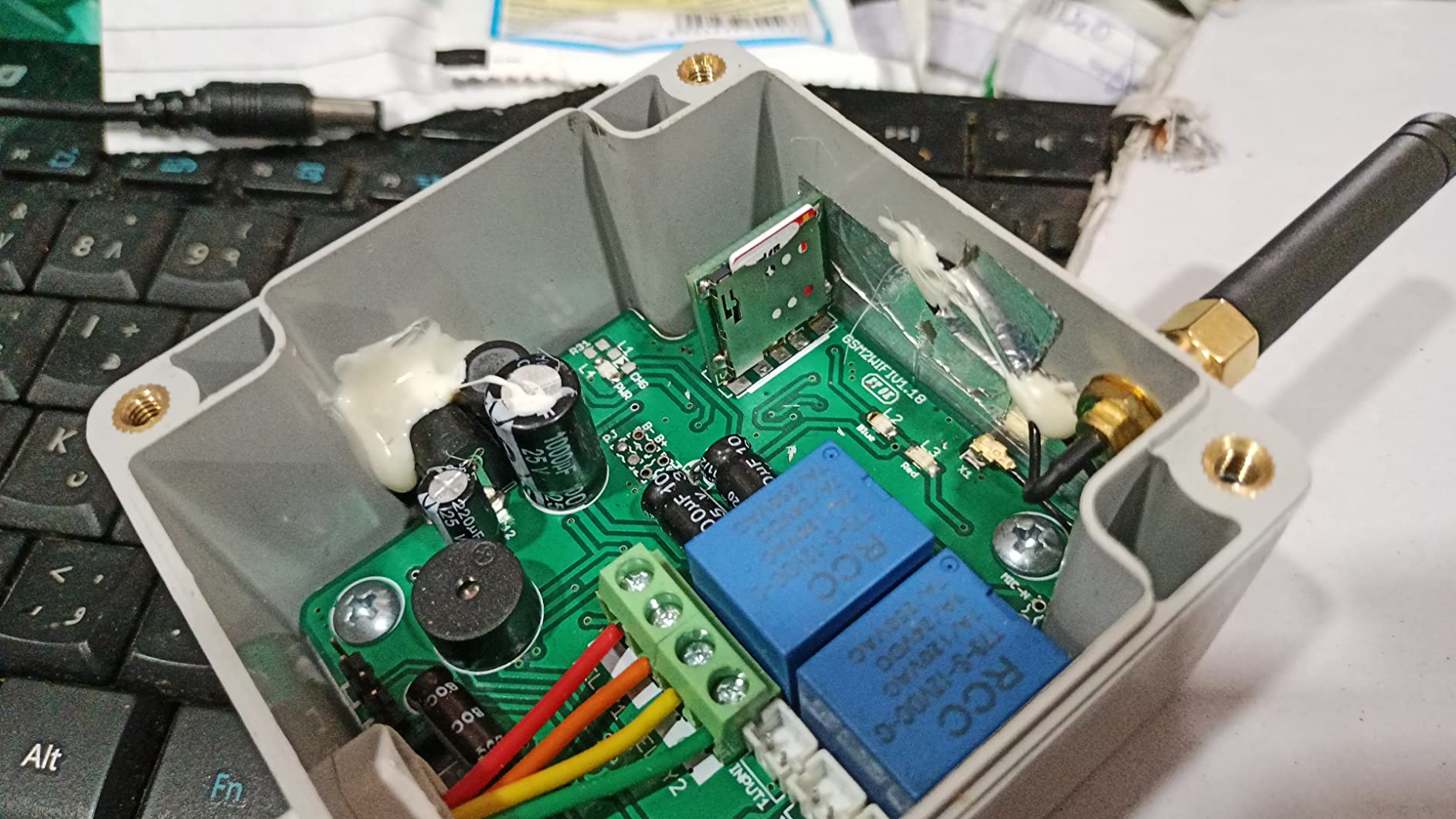 Buy Walnut Innovations GSM Mobile Switch 2 Relay Control, White,ABS ...