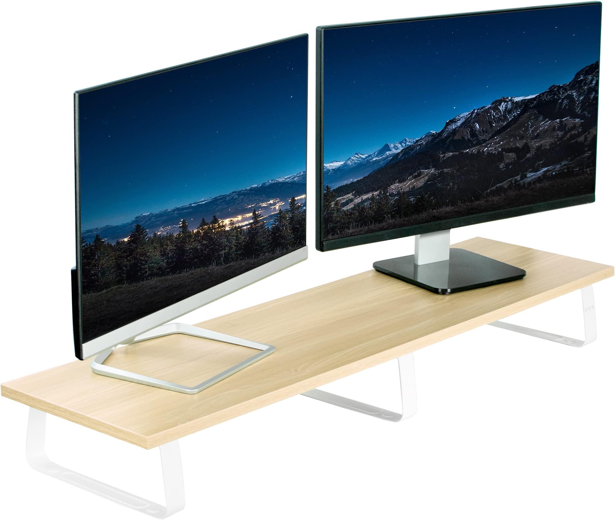 Amazon.com: YAOHUOO Dual Monitor Stand Riser, 39Inch Large Monitor ...